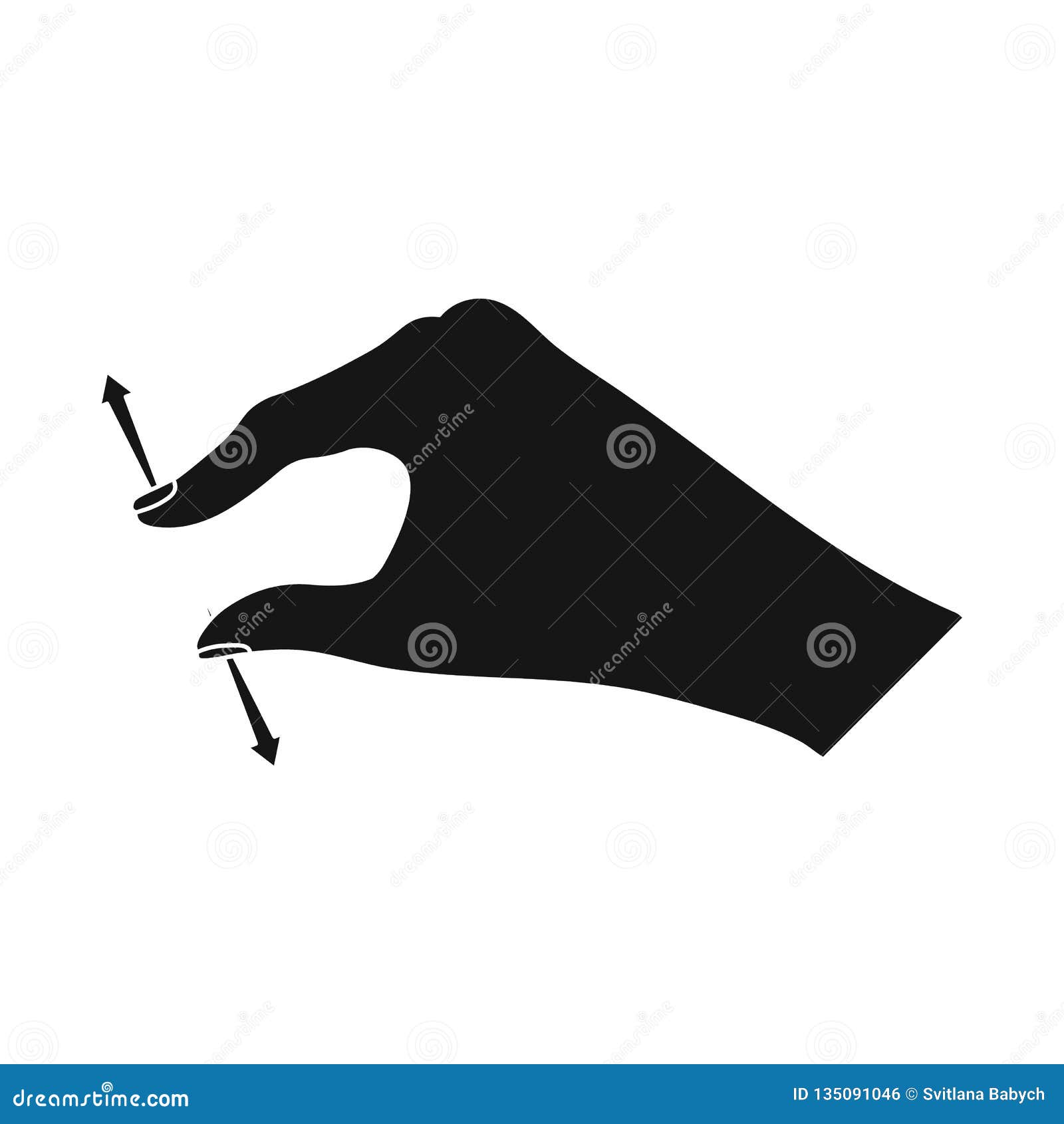 Vector Design of Touchscreen and Hand Sign. Set of Touchscreen and ...