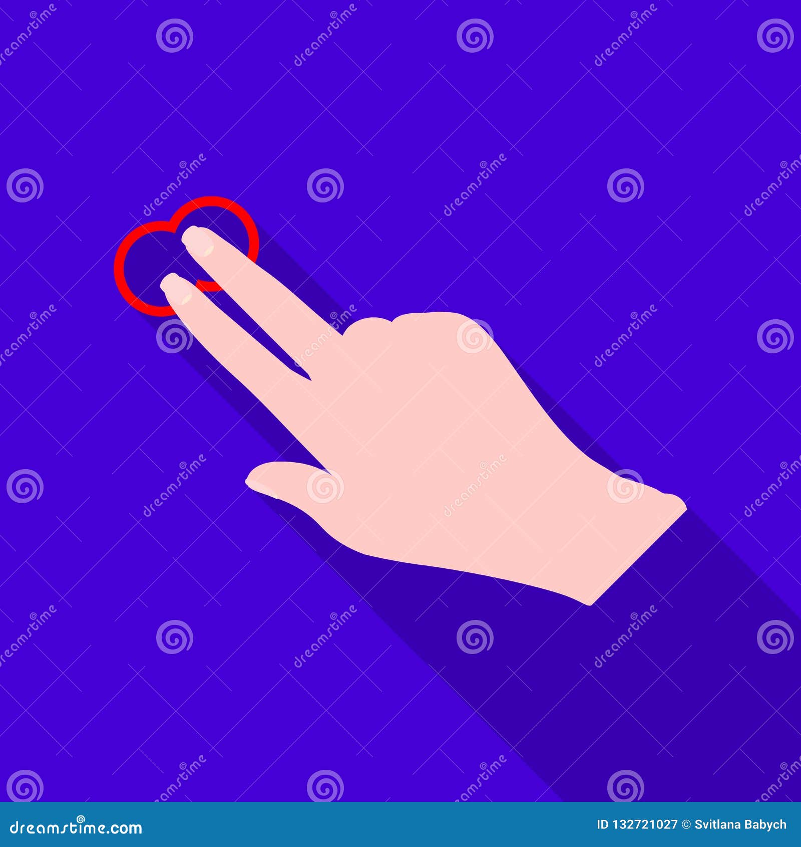 Vector Design of Touchscreen and Hand Symbol. Collection of Touchscreen ...