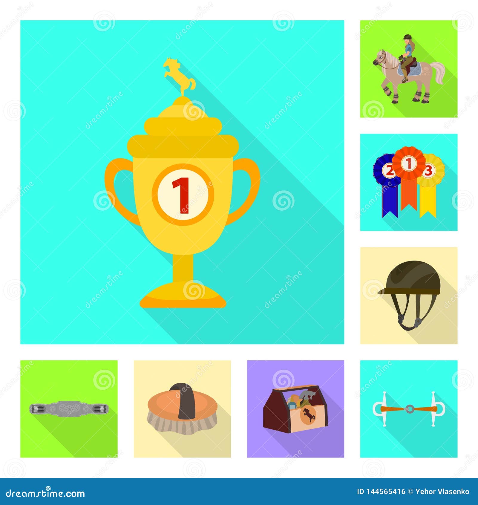 Vector Illustration of Track and Racing Logo. Set of Track and Riding ...