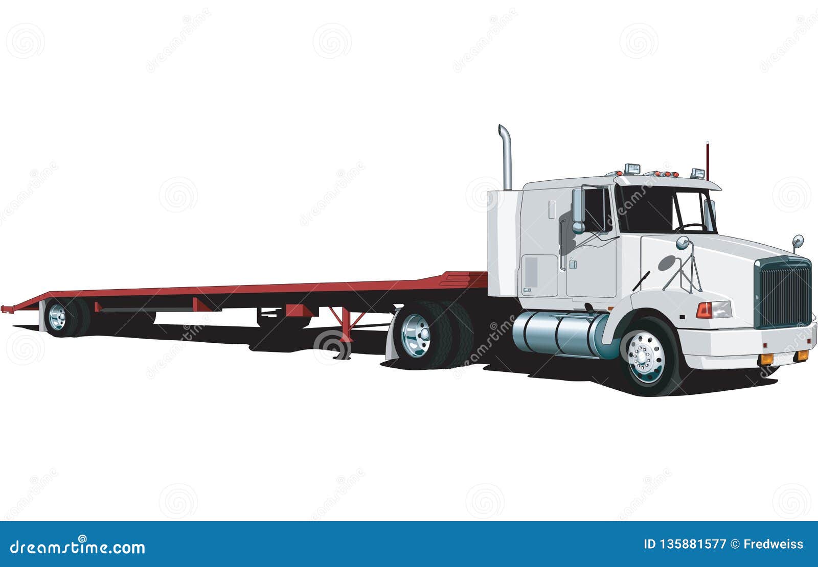 Tractor Trailer Vector Illustration Stock Vector - Illustration of ... Tractor Trailer Vector Illustration Stock Vector - Illustration of ...