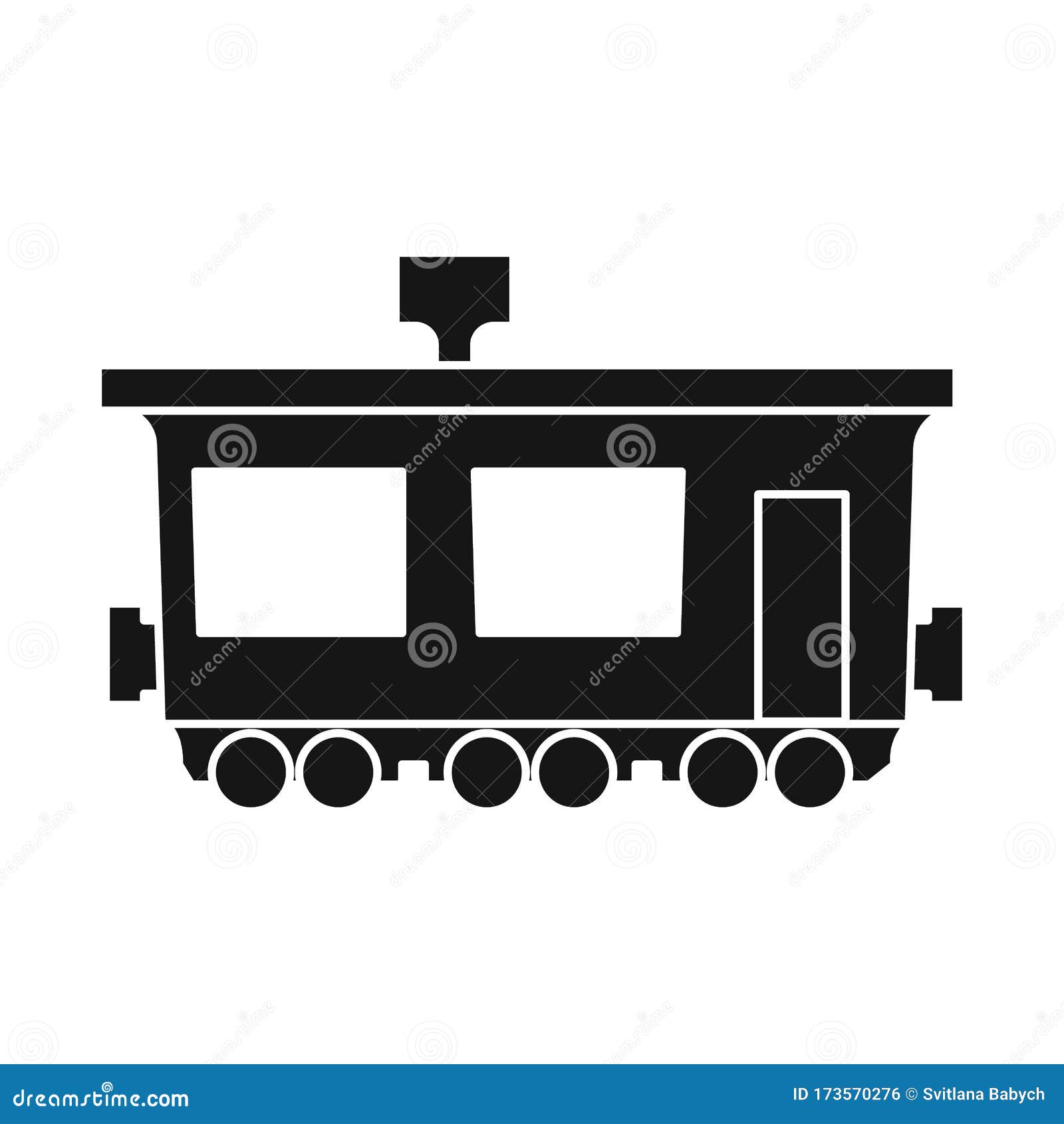 Vector Design of Train and Wagon Icon. Graphic of Train and Old Stock ...