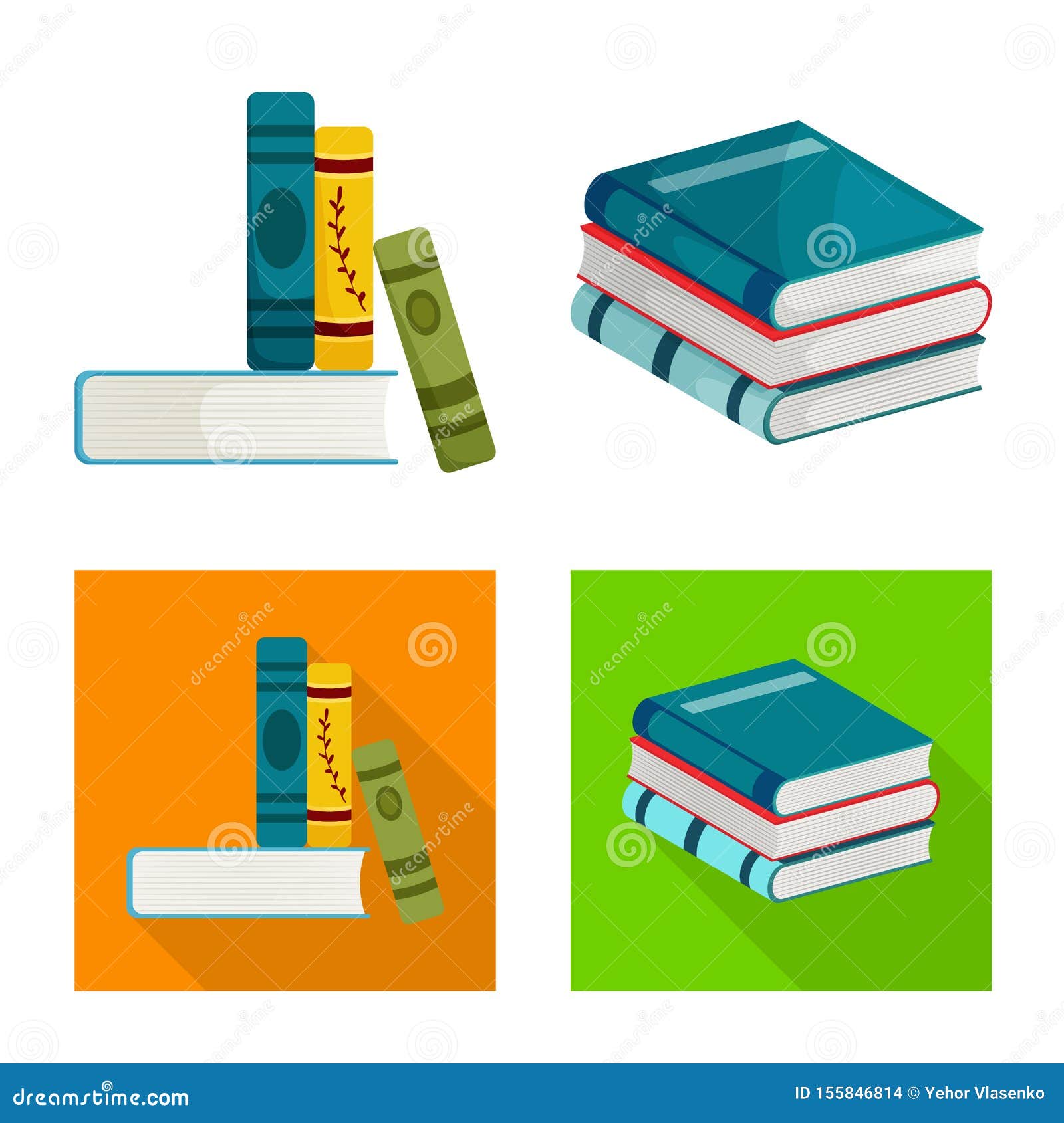 Vector Design of Training and Cover Logo. Set of Training and Bookstore ...