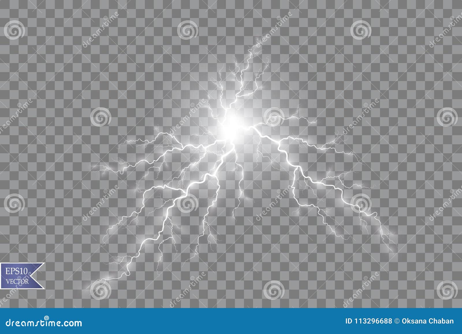 Transparent Light Effect Of Electric Ball Lightning. Magic Plasma Ball ...