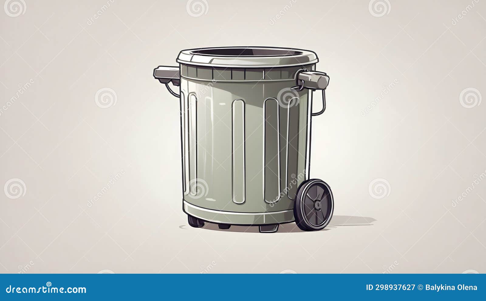 Trash can vector stock image. Image of miscellaneous - 298937627