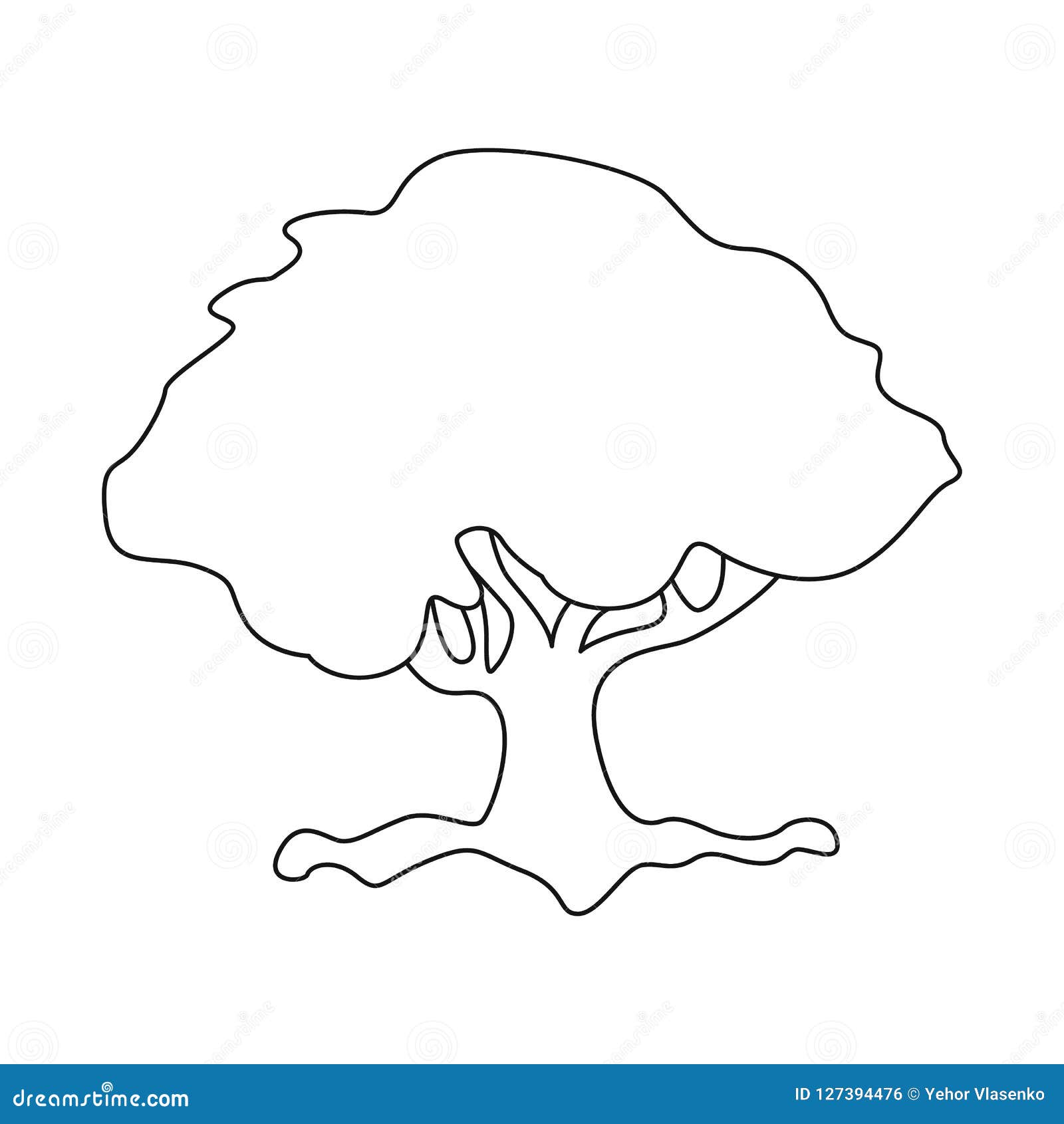 Vector Design of Tree and Nature Logo. Collection of Tree and Crown ...