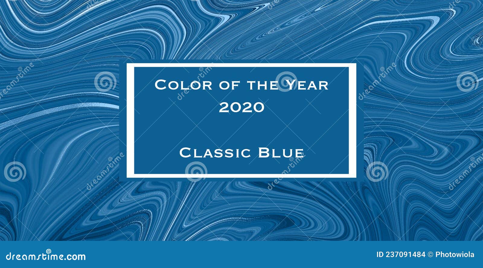 Vector Illustration in Trendy Blue Color. Abstract Background of the ...