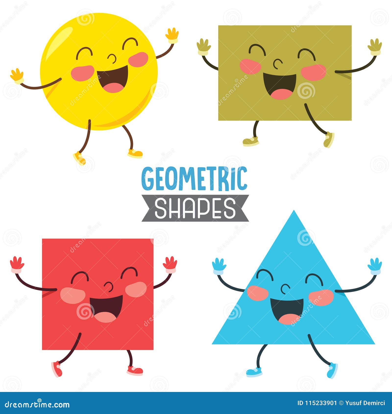 Vector Illustration of Triangle Geometric Shape Stock Vector ...