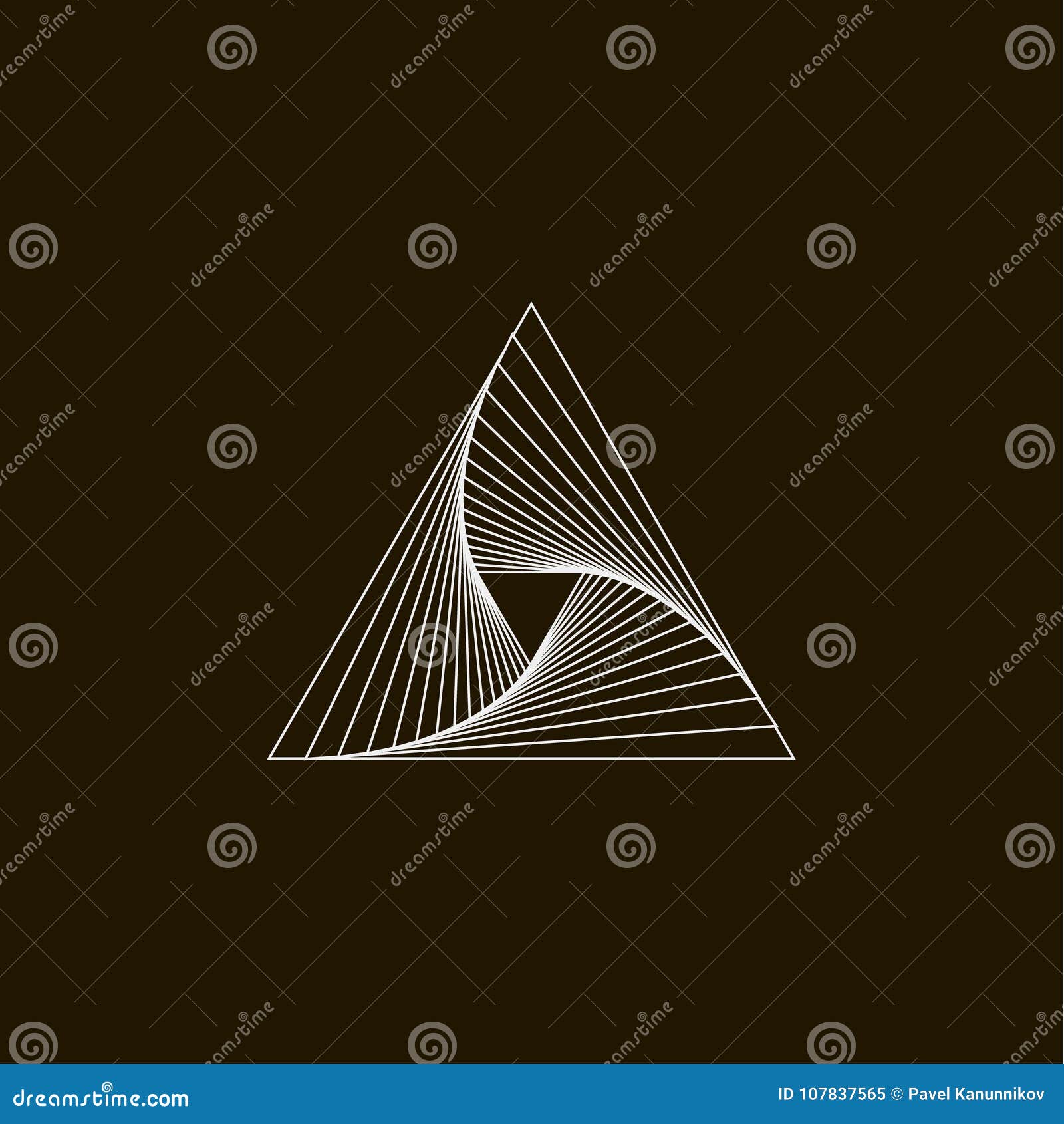 Vector Illustration of a Triangle Logo, Emblem, Symbol Stock ...