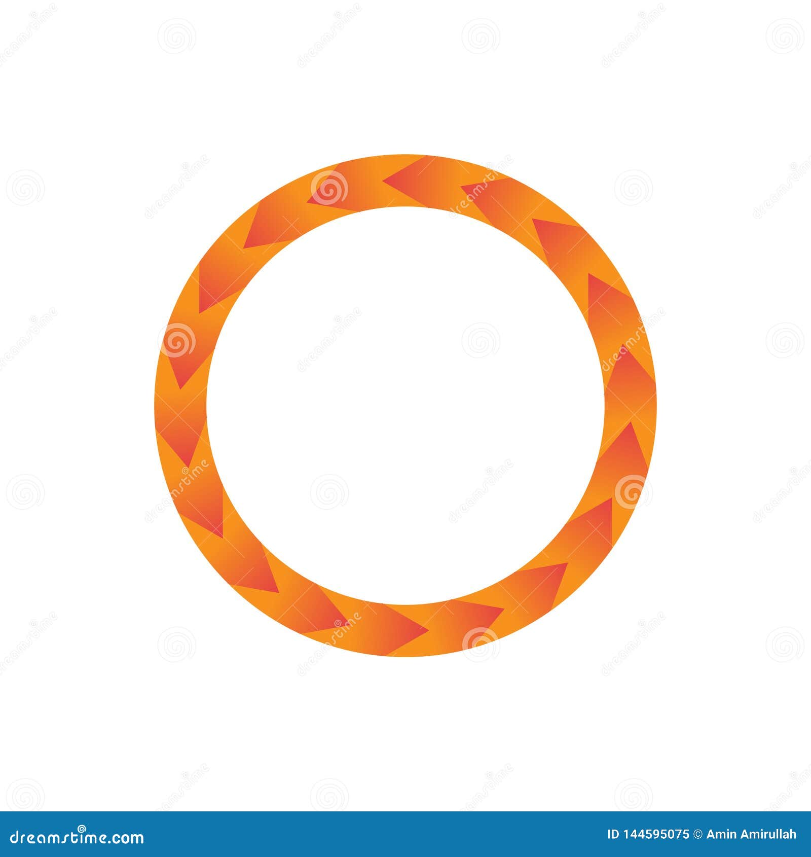 Vector Illustration Triangle Rounded Modern Design Stock Vector ...