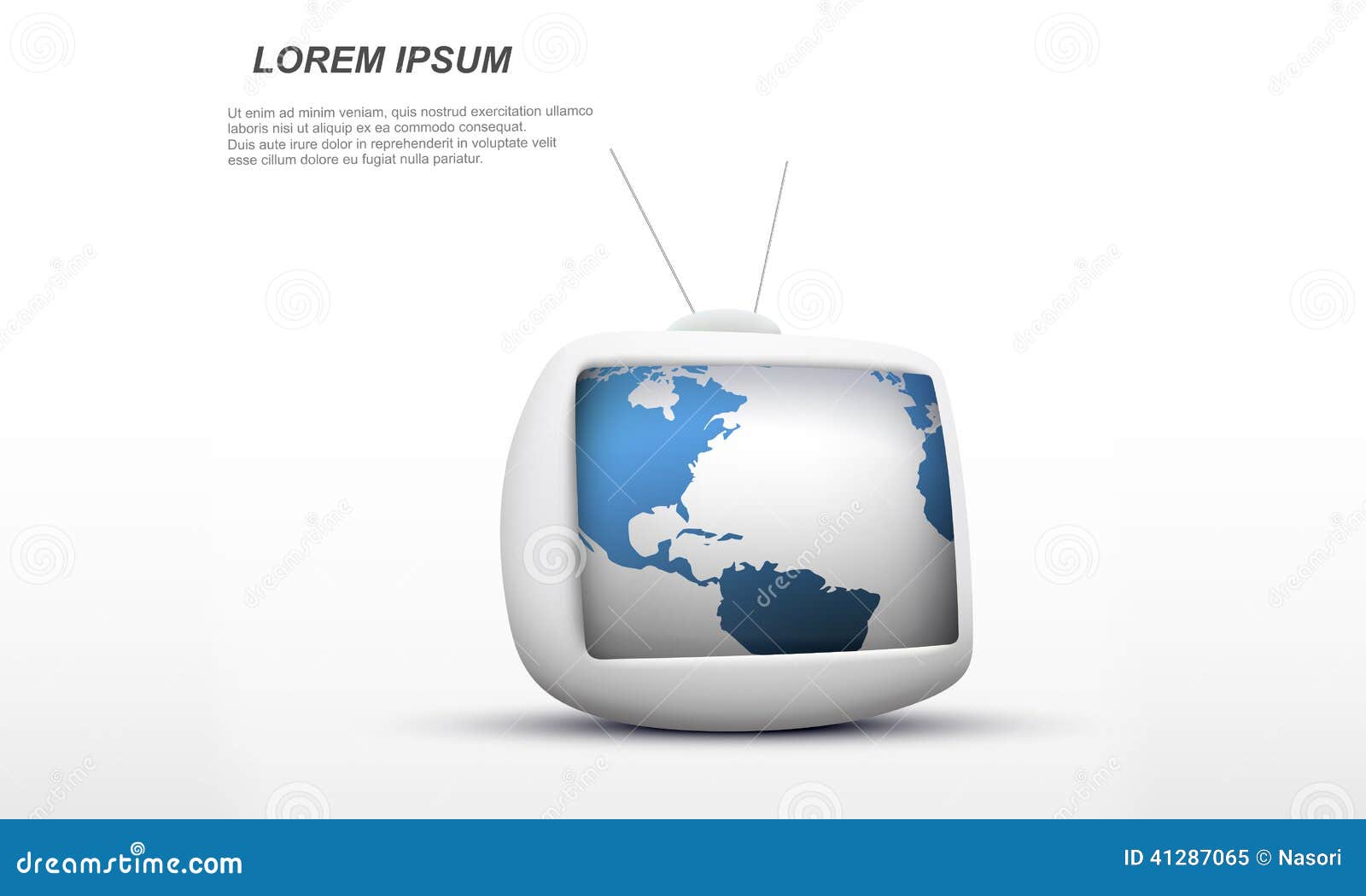 Vector illustration of TV stock illustration. Illustration of style ...