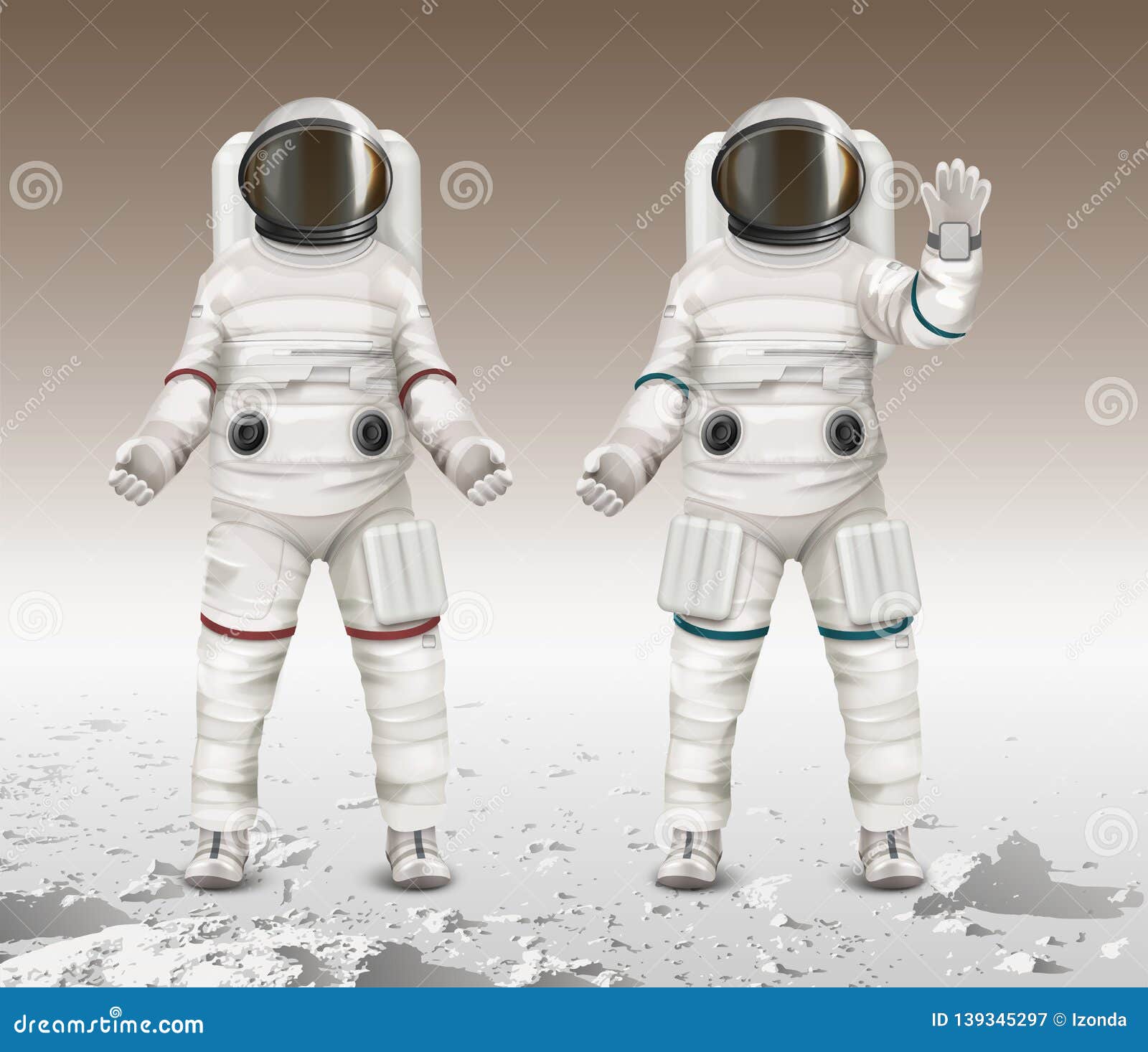 Astronauts Wearing Exoskeletons Dancing In An Office Stock Photography ...