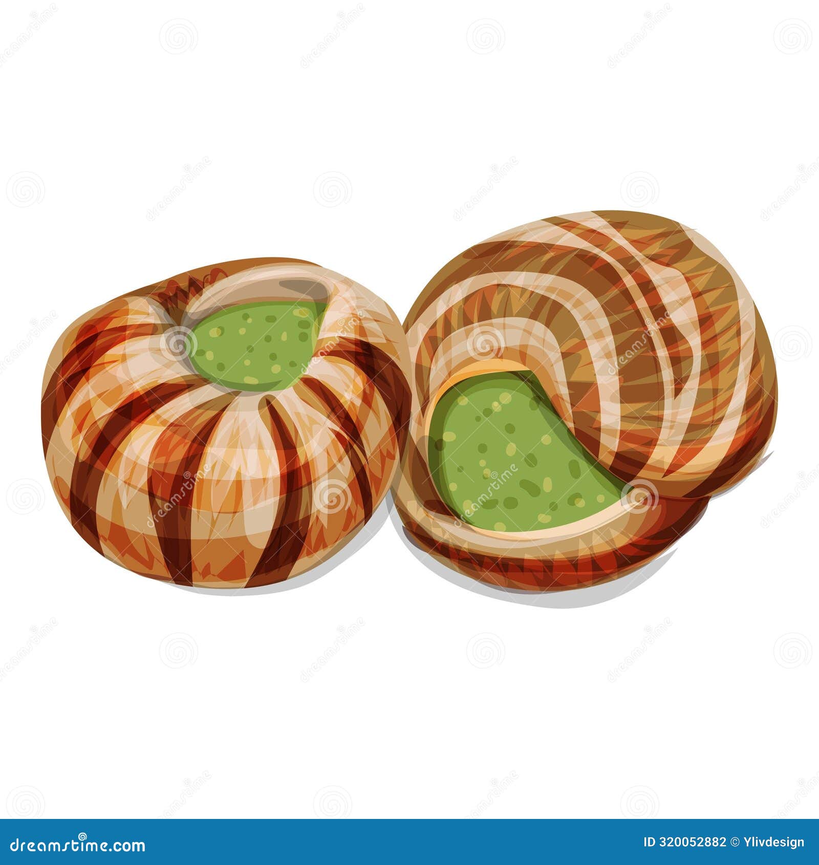 Vector Illustration of Two Biscuits with Icing Stock Vector ...