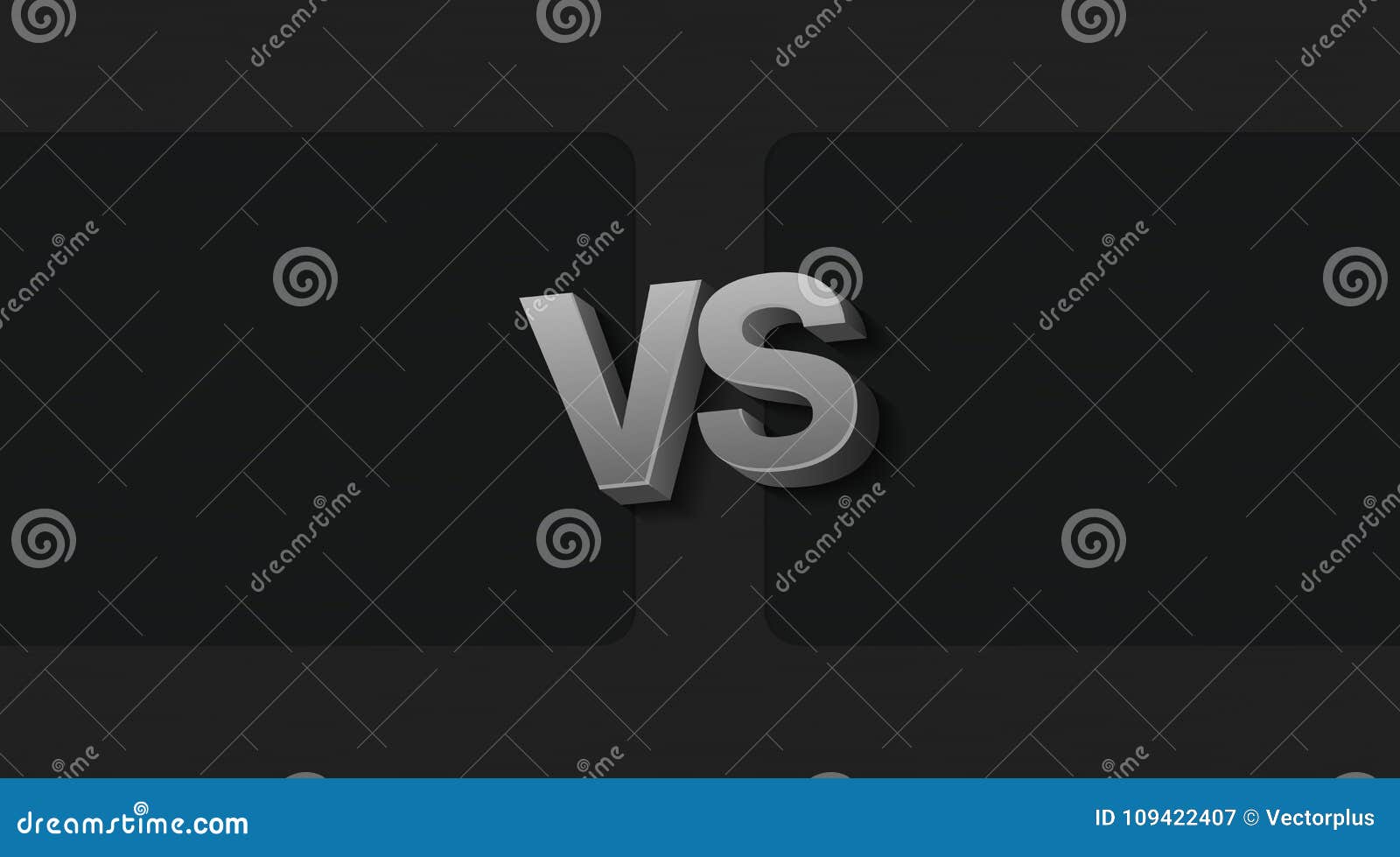 Two frames and VS letters stock illustration. Illustration of abstract ...