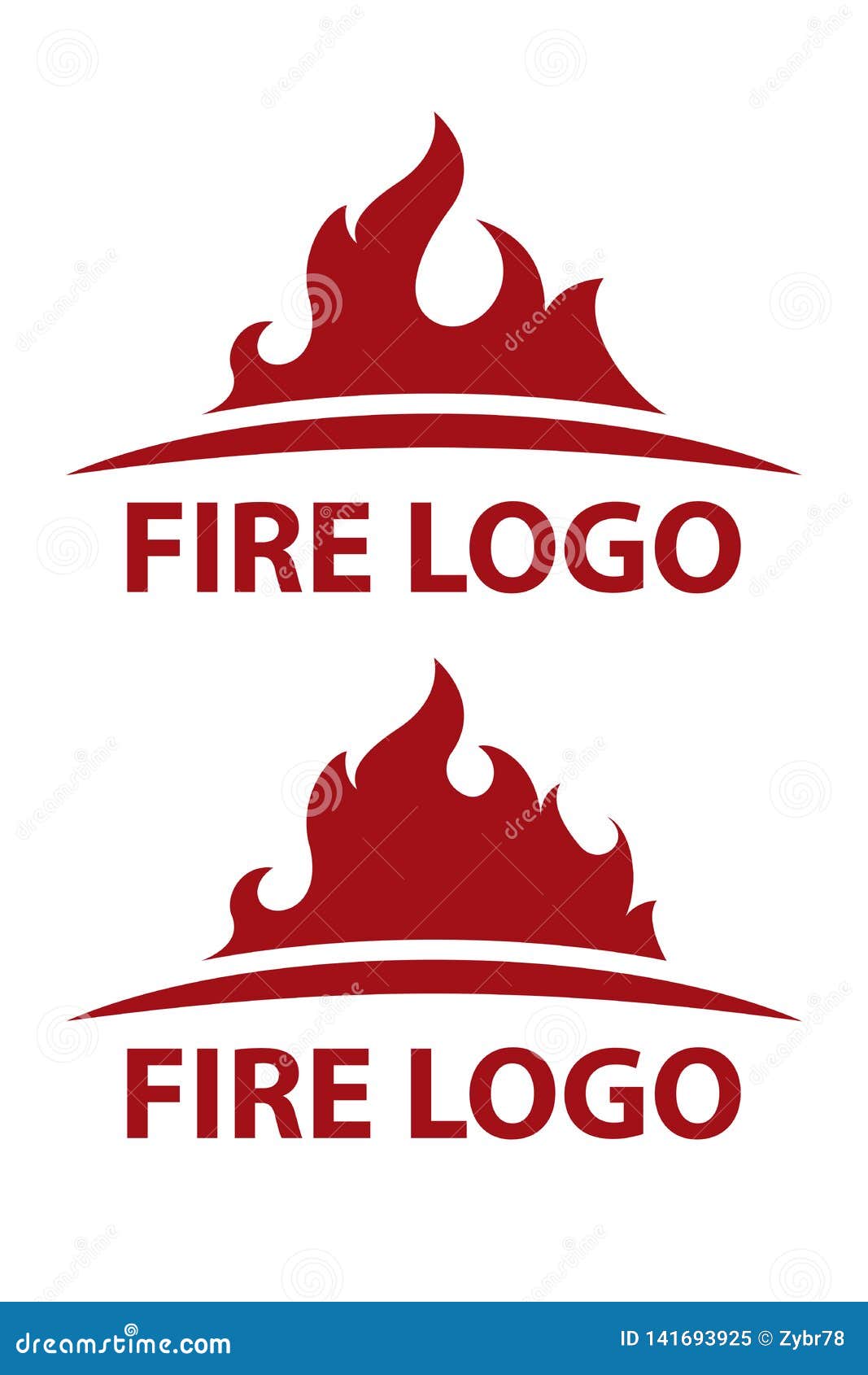 Two Fire Logo. Design Element Stock Vector - Illustration of emblem ...
