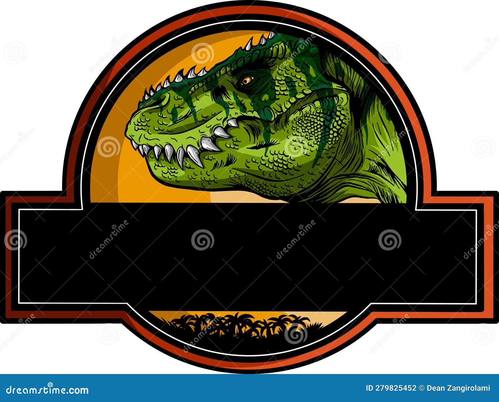 Vector Illustration of Tyrannosaurus T Rex Logo Stock Vector ...