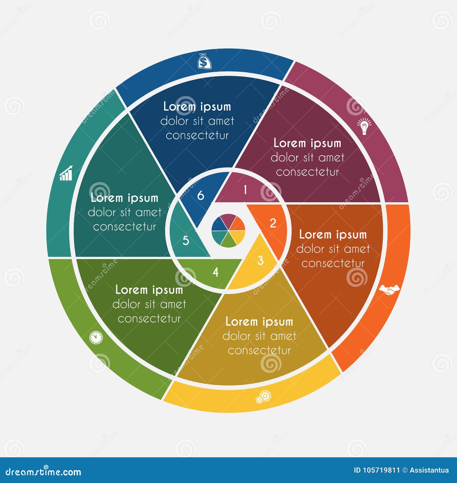 Vector Illustration Universal Flat Template Elements Infographics ...
