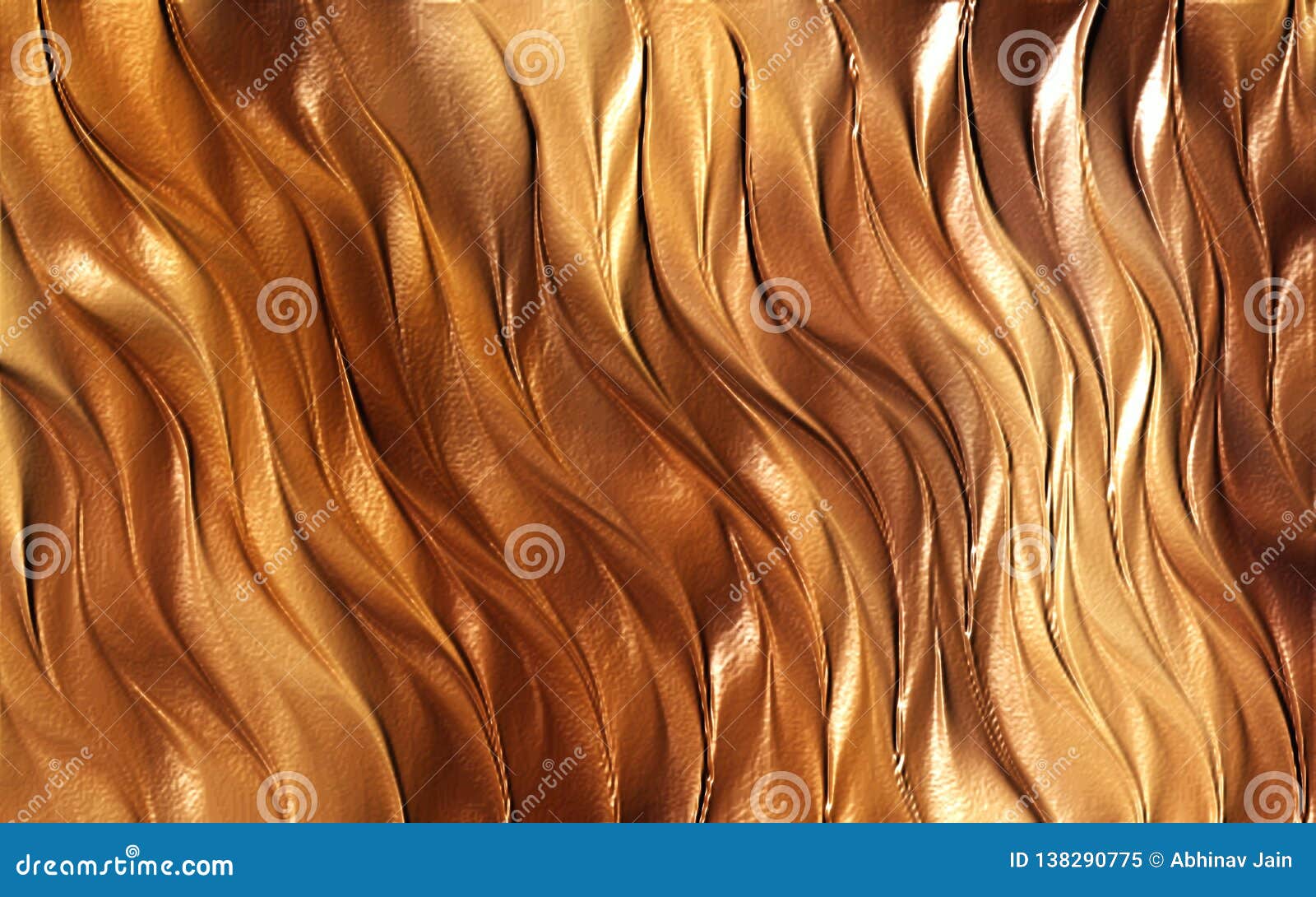 Brown Colored Wave Abstract Background Wallpaper Vector Illustration ...