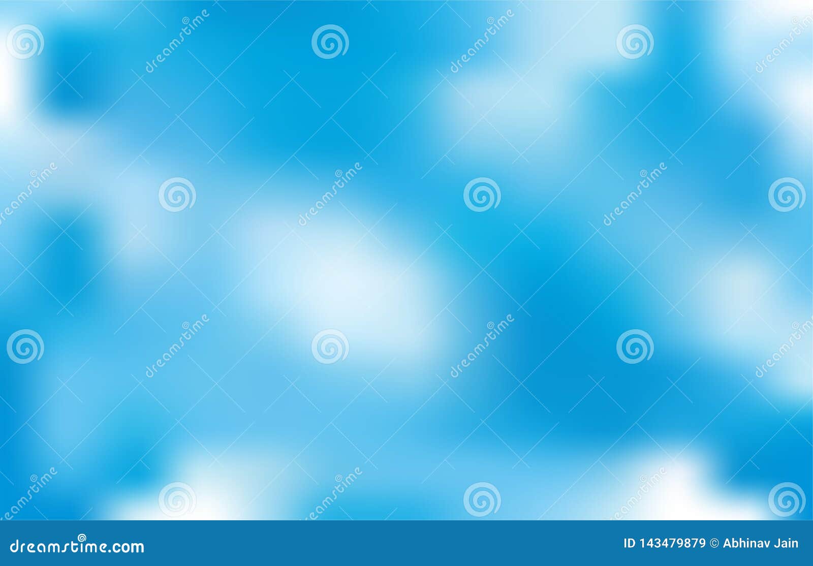 Blue Sky Abstract Blur Background Wallpaper Vector Illustration Stock ...