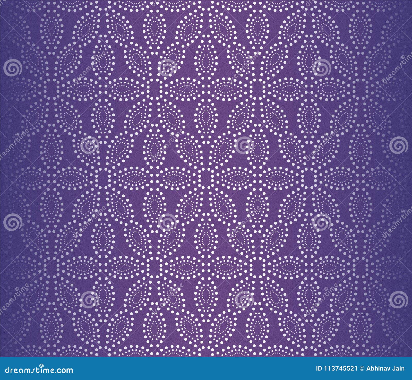UV Dotted Flower Textured Wallpaper Vector Illustration Stock Vector ...