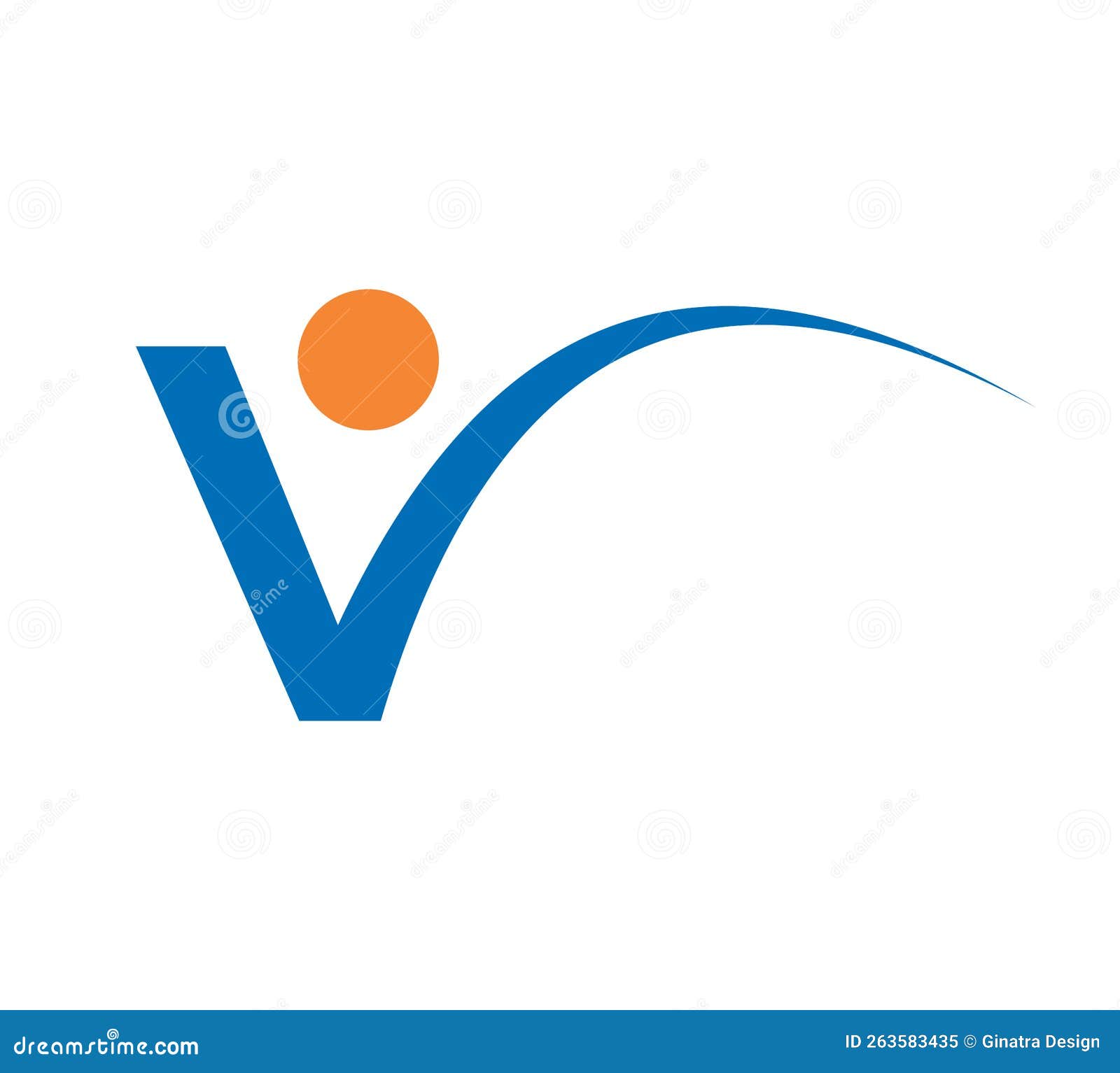 V Monogram Logo Initial Vector Icon Stock Vector - Illustration of ...