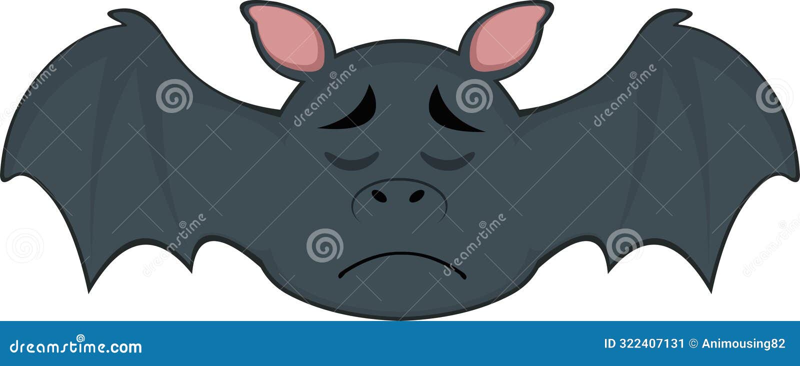 Bat sad expression cartoon stock vector. Illustration of creepy - 322407131