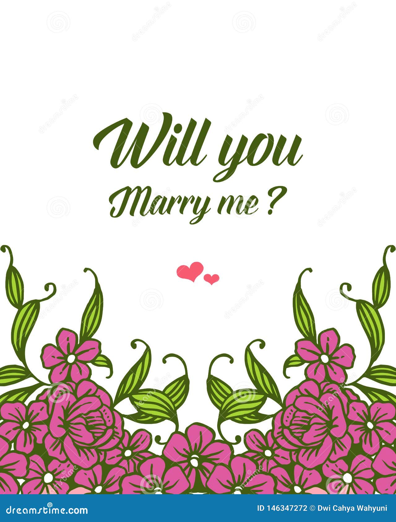 Vector Illustration Various Pattern Purple Bouqet Frame for Template ...