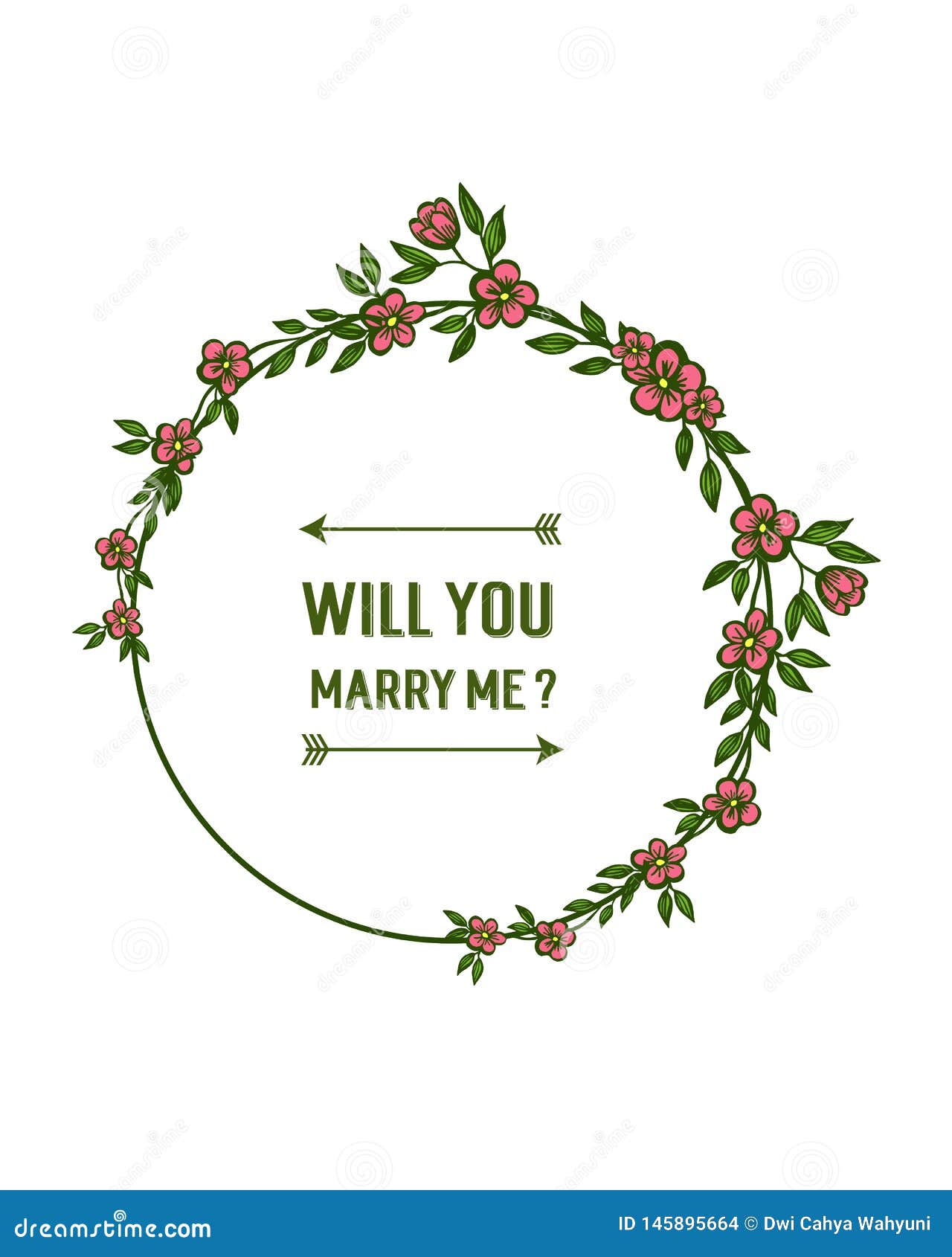 Vector Illustration Various Shape Leaf Flower Frame for Design Will You ...