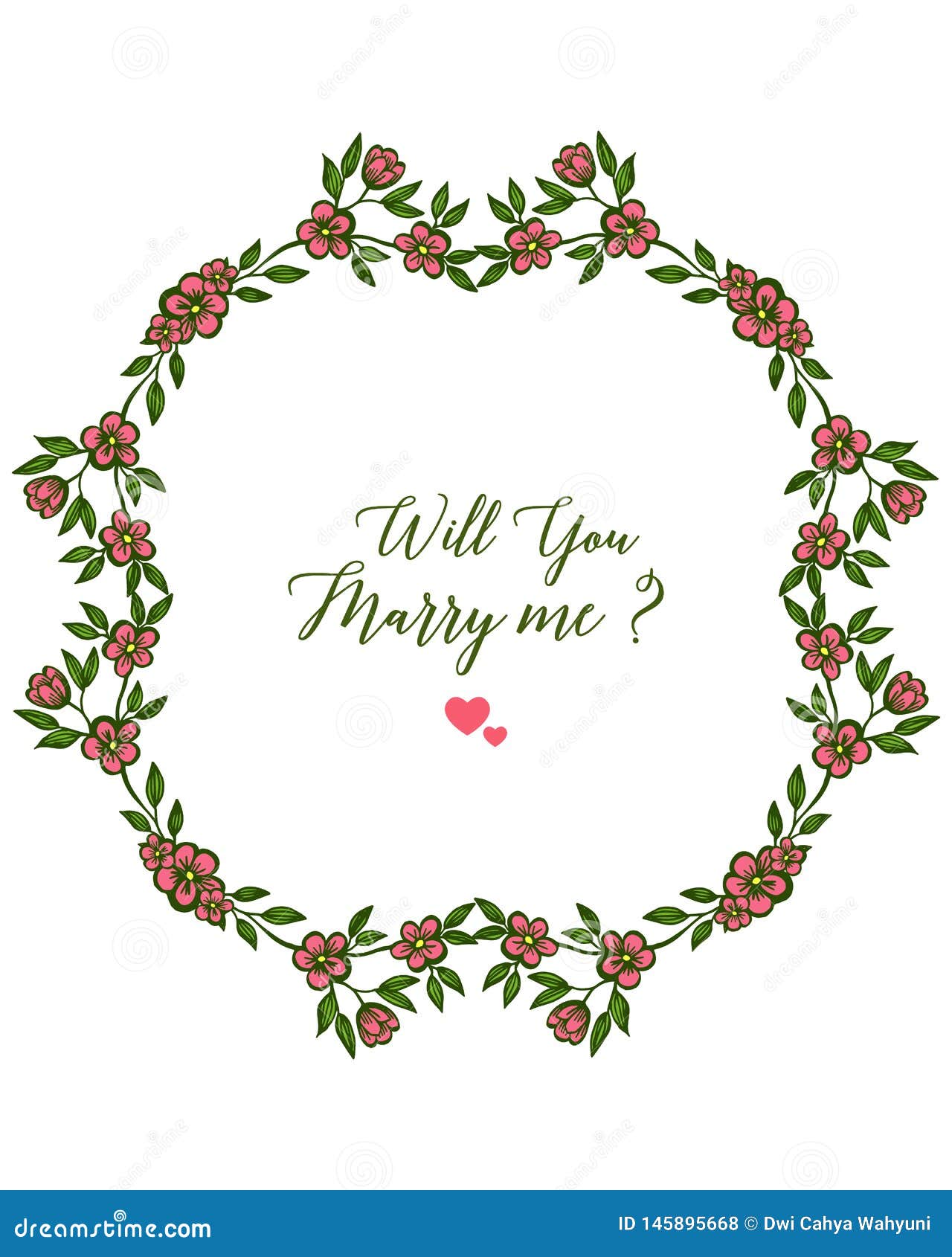 Vector Illustration Various Shape Leaf Flower Frame for Design Will You ...