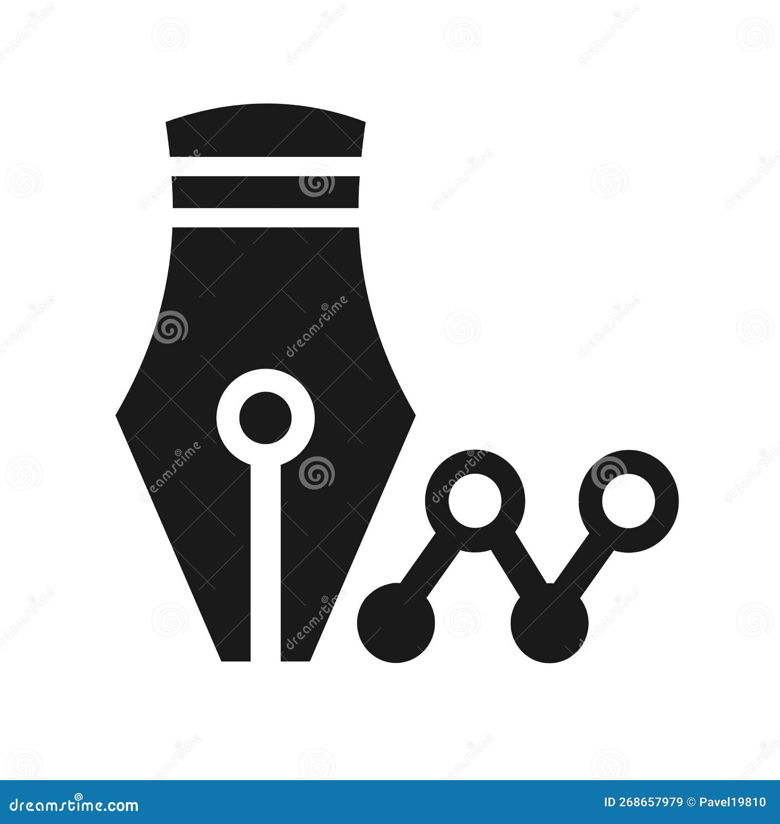 Vector Illustration, Vector Pen Icon. Vector Graphics. Isolated. Stock ...