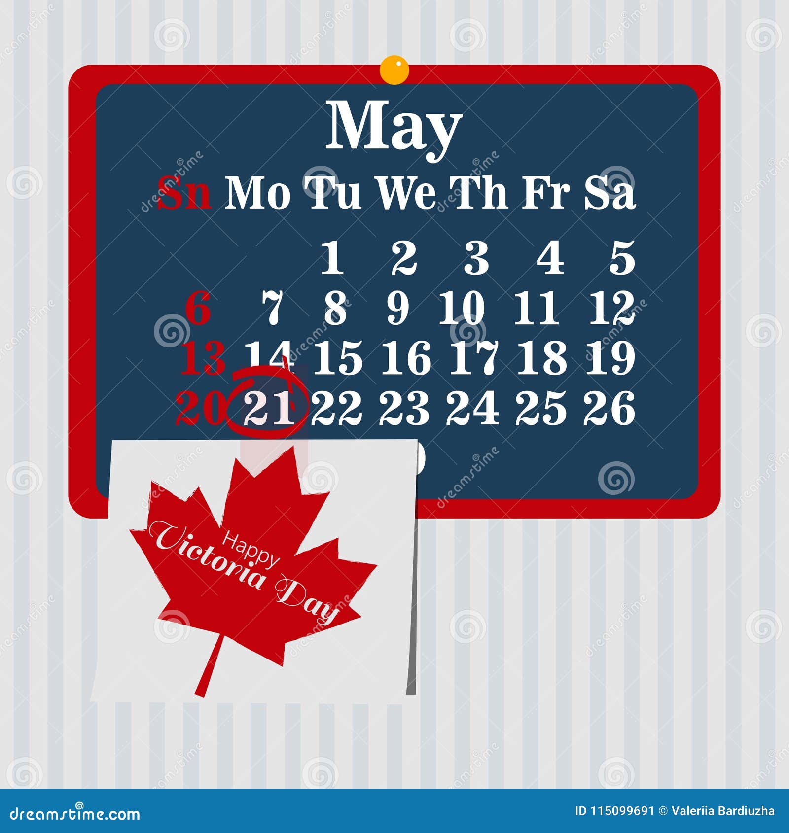 Vector Illustration for the Victoria Day. Stock Vector - Illustration ...