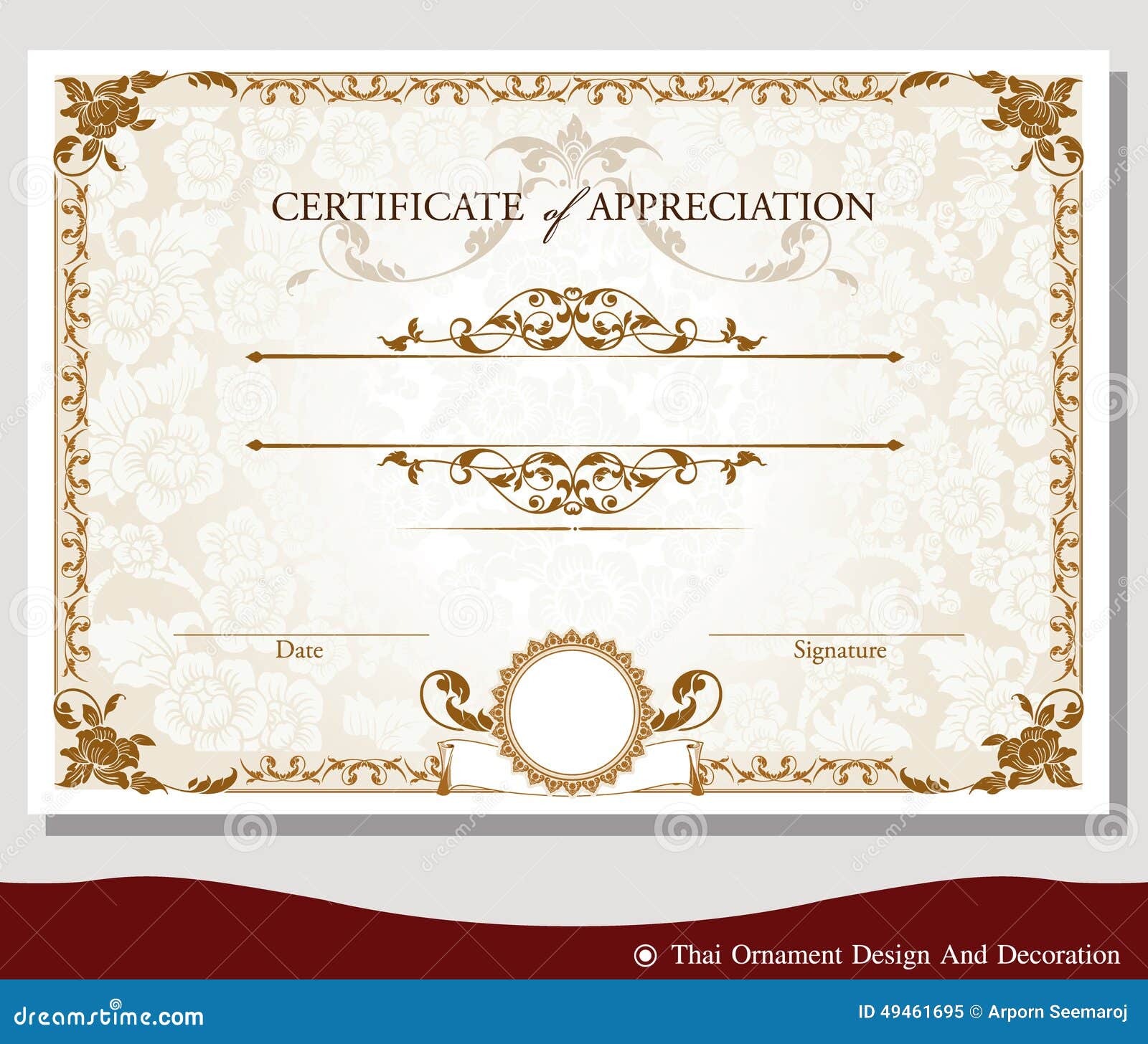Vector Illustration of Vintage Certificate Stock Vector - Illustration ...