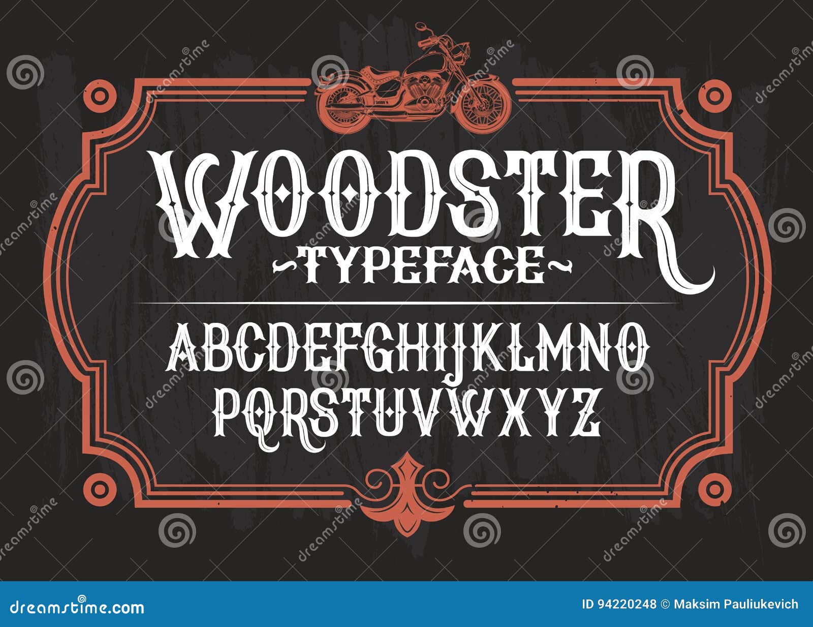 Vector Alphabet Letters Made From Motorcycle Tire Tracks ...