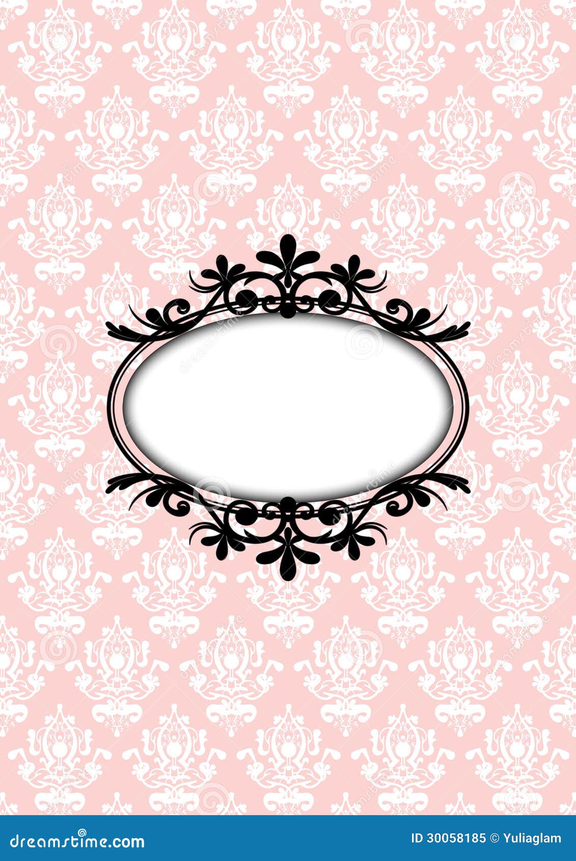 Vintage pink frame stock vector. Illustration of luxury - 30058185