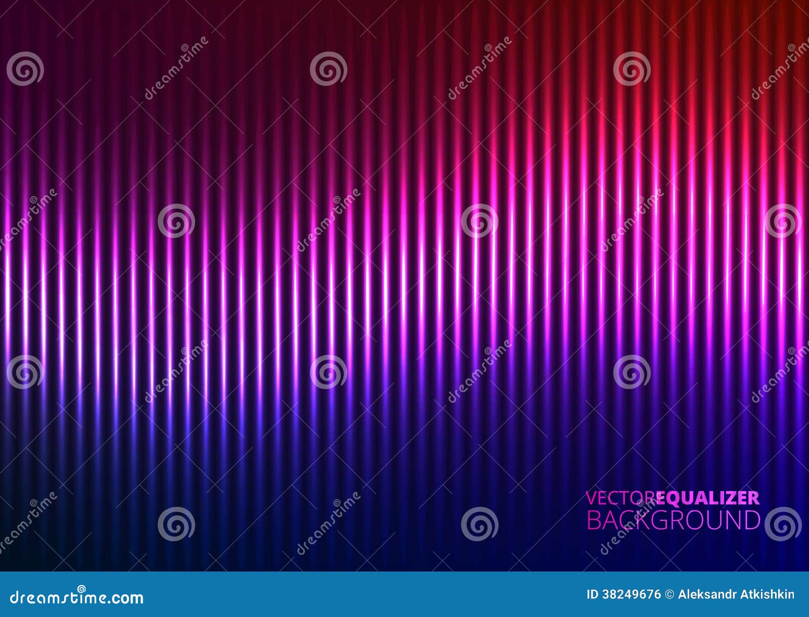 Vector Illustration of a Violet Music Equalizer Stock Vector ...