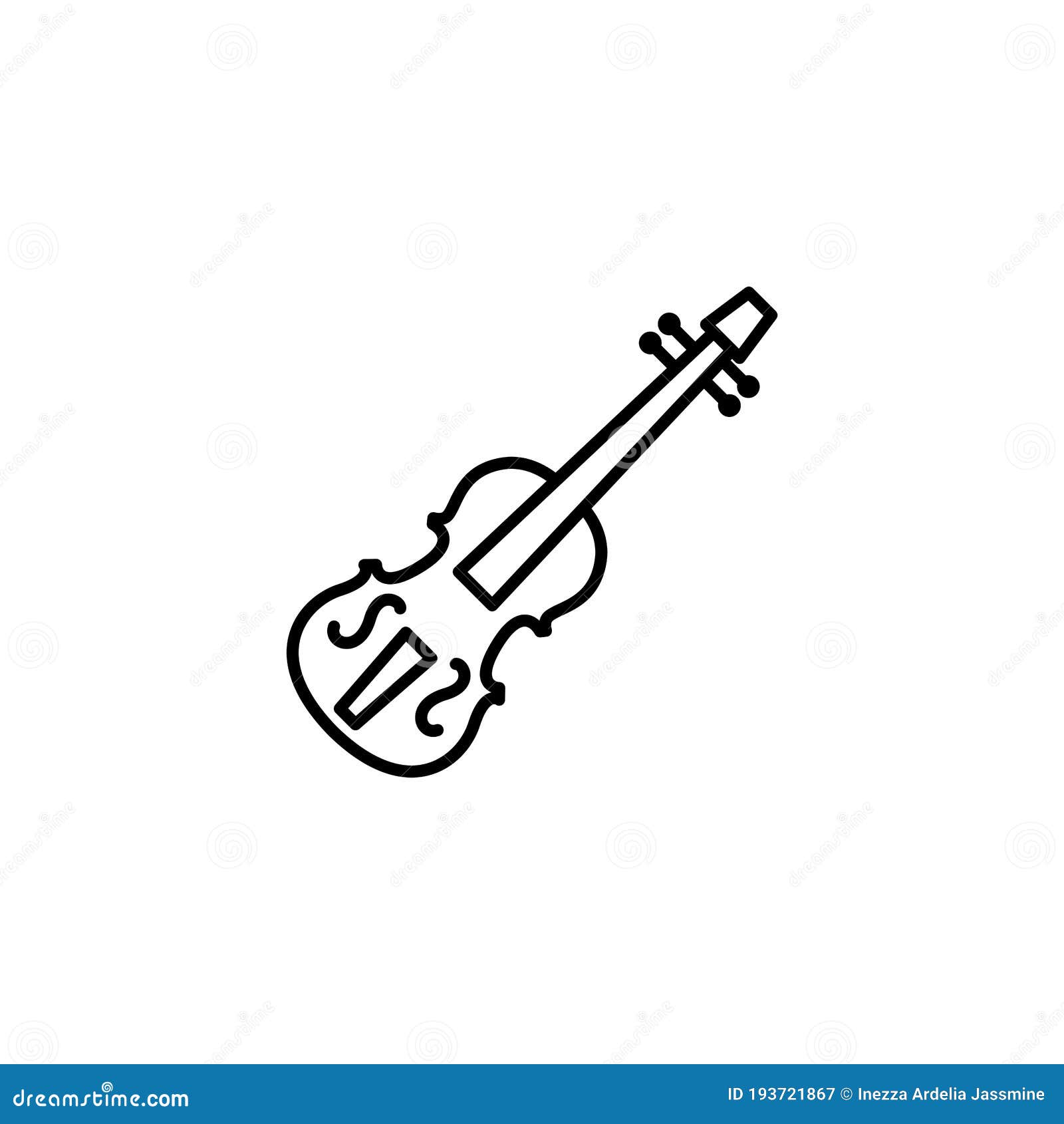 Violin Icon Vector Design Template Stock Vector - Illustration of ...