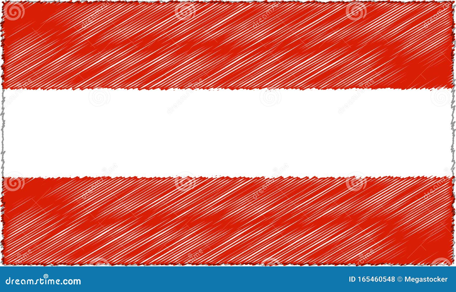 Vector Illustration Von Sketch Style Austria Flag Vektor Abbildung ...