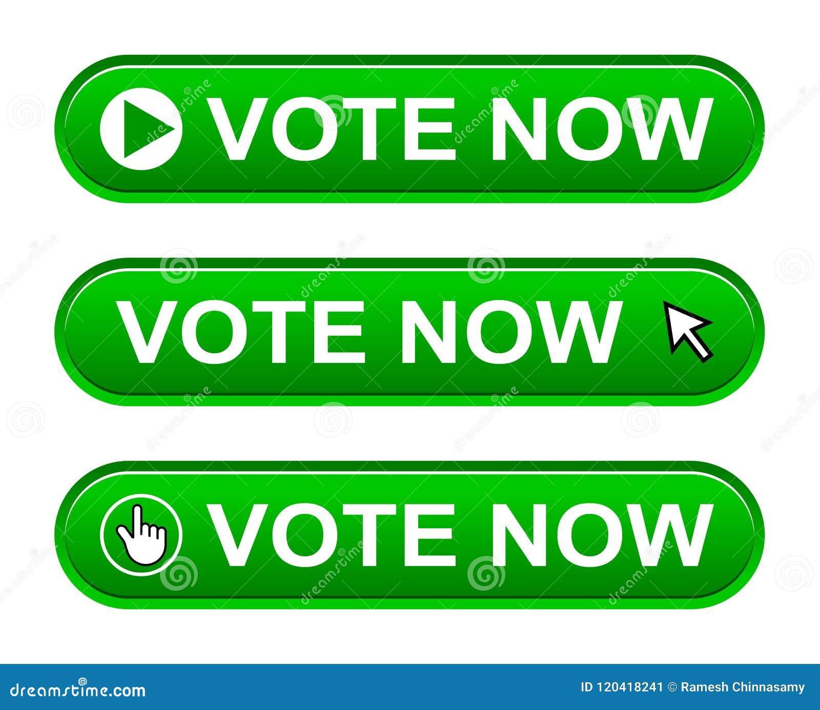 Vote now button stock vector. Illustration of country - 120418241