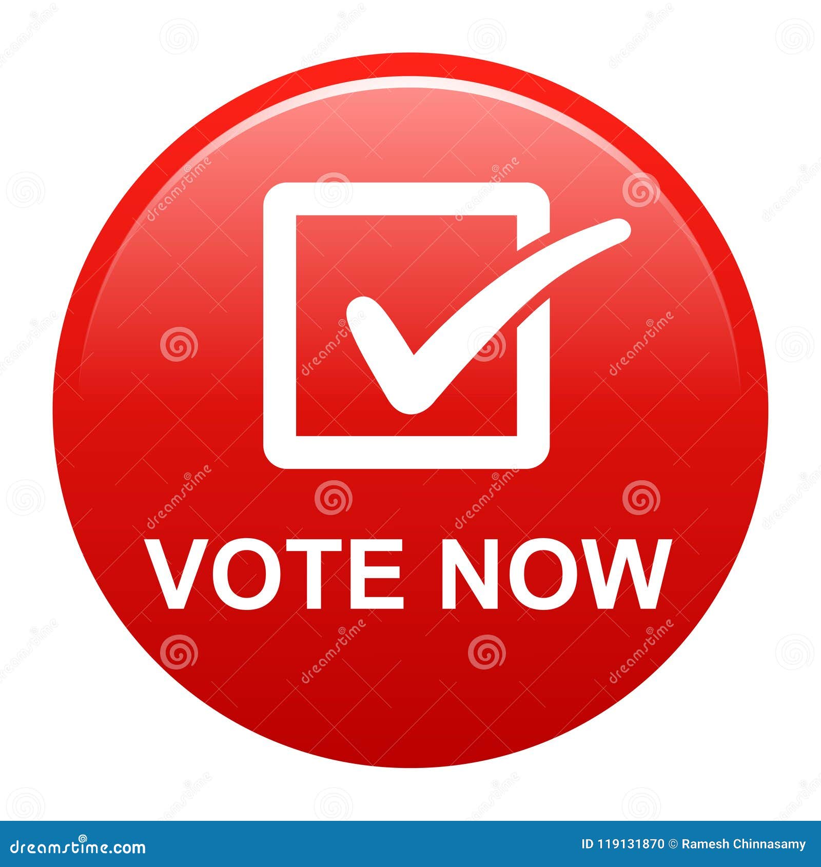 Vote now button stock vector. Illustration of click - 119131870