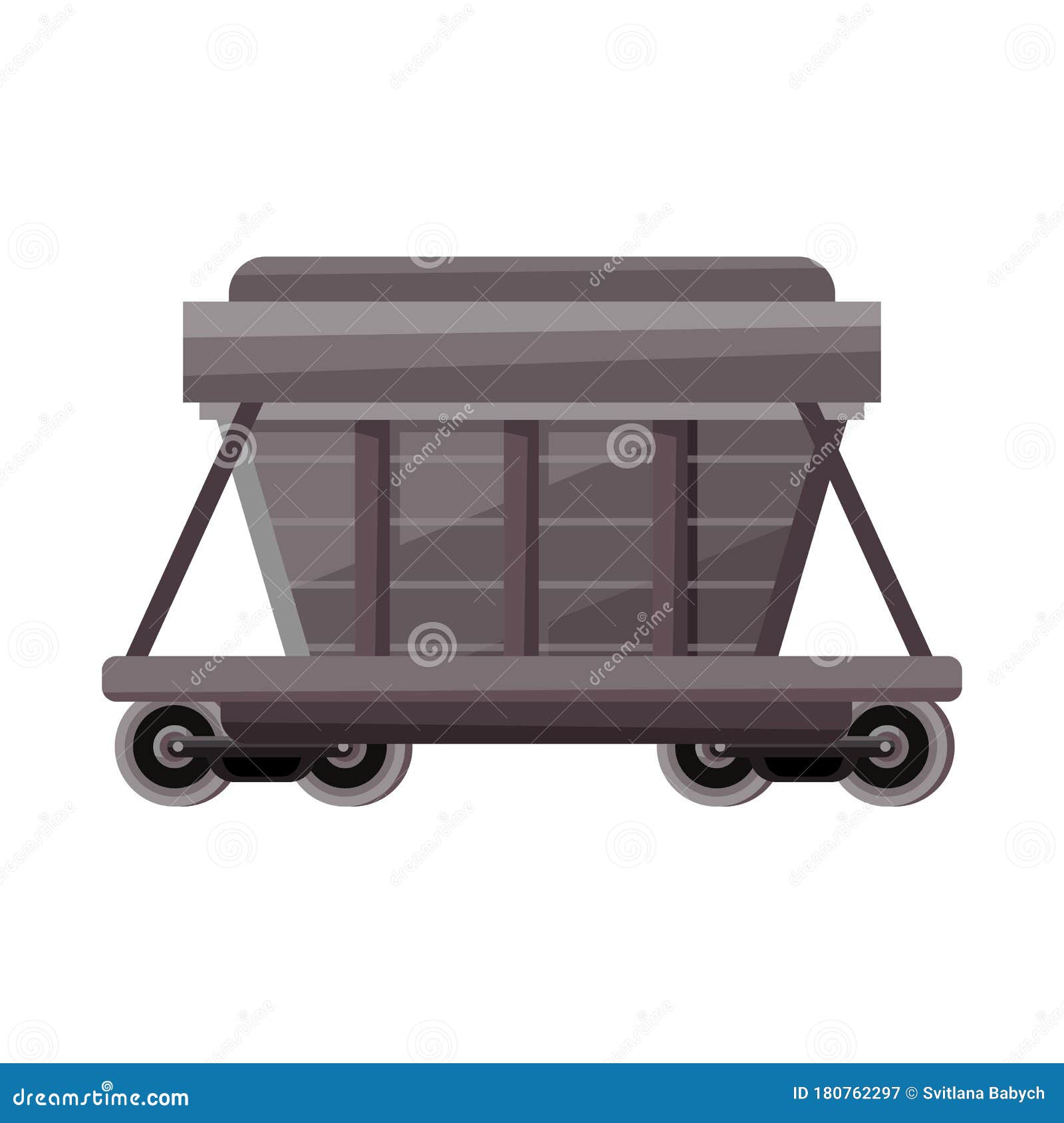Vector Design of Wagon and Container Icon. Web Element of Wagon and ...