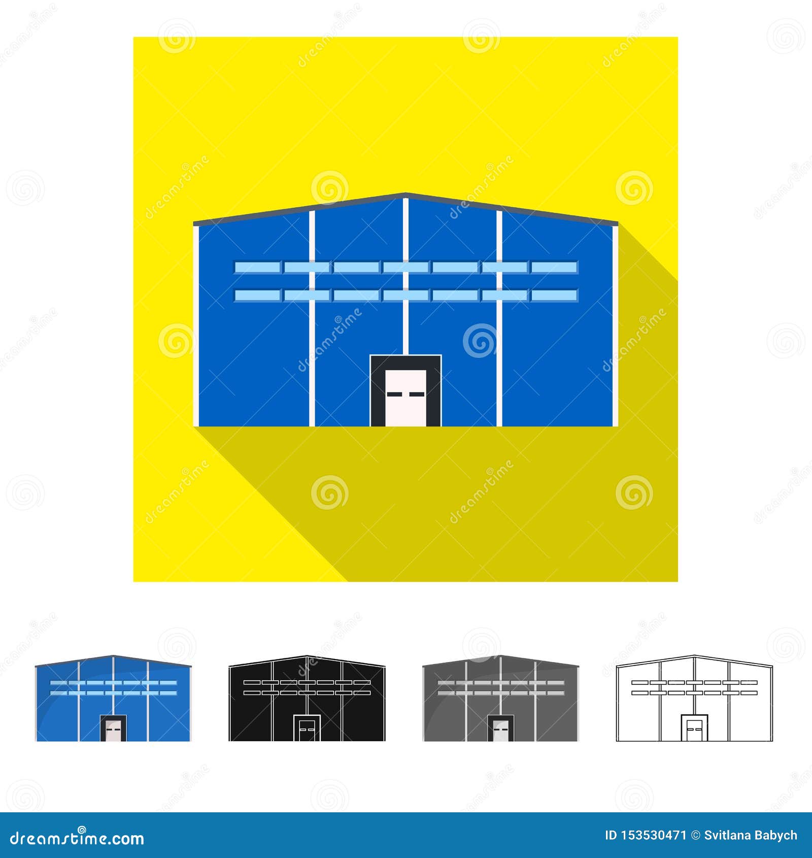 Vector Design of Warehouse and Distribution Icon. Collection of ...