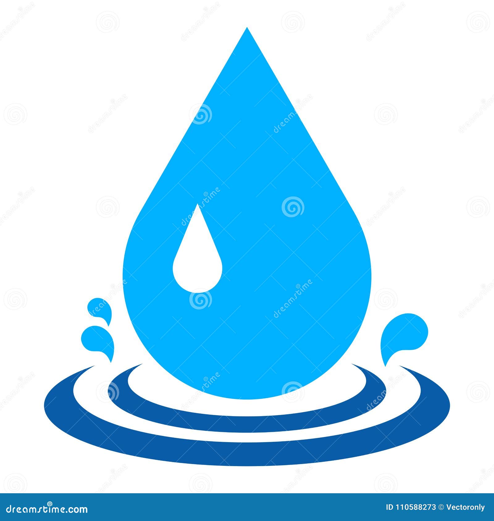 Water Drop Ripple Vector