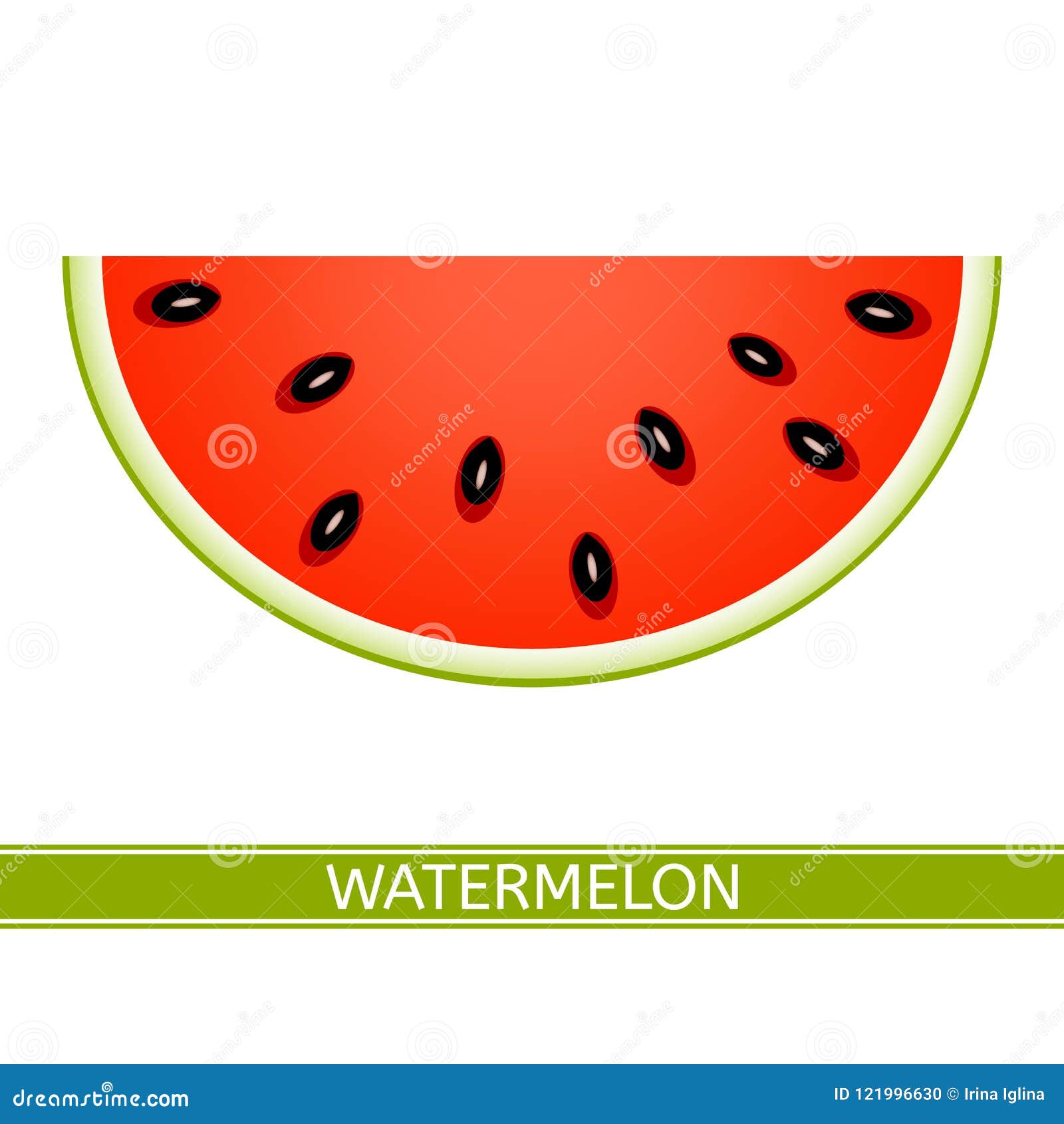 Watermelon slice icon stock vector. Illustration of juicy - 121996630