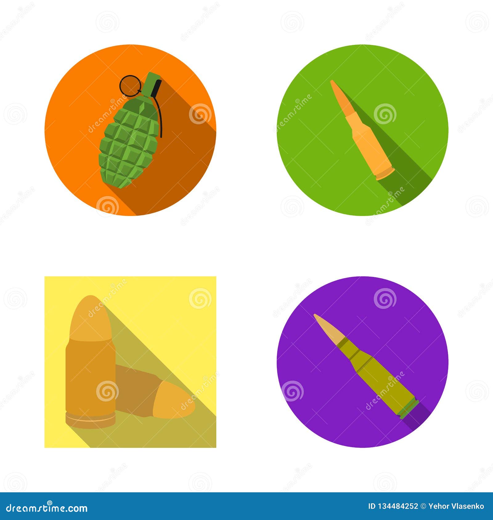 Vector Design of Weapon and War Sign. Collection of Weapon and ...