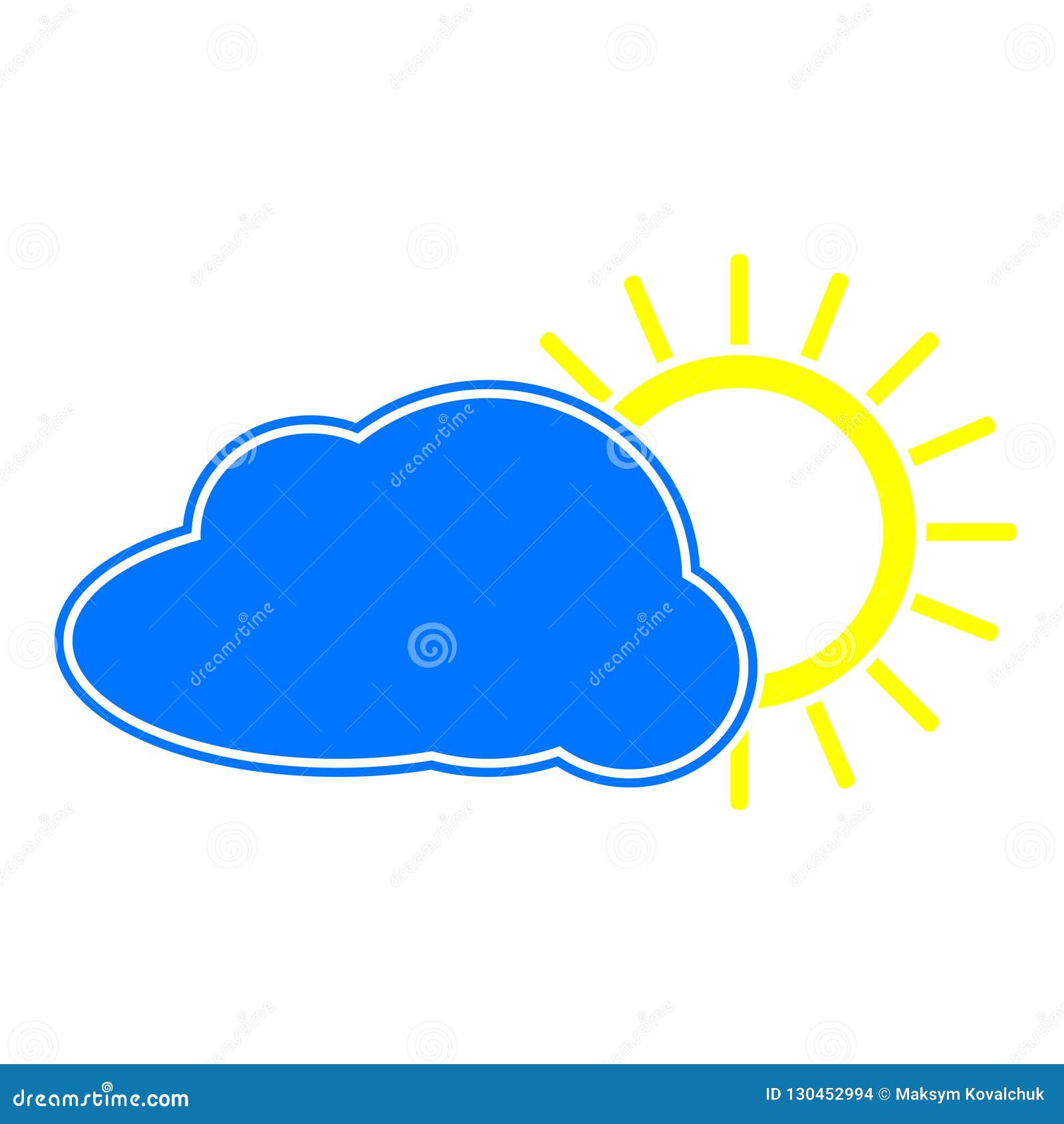 Vector Illustration of a Weather Logo. Stock Vector - Illustration of ...