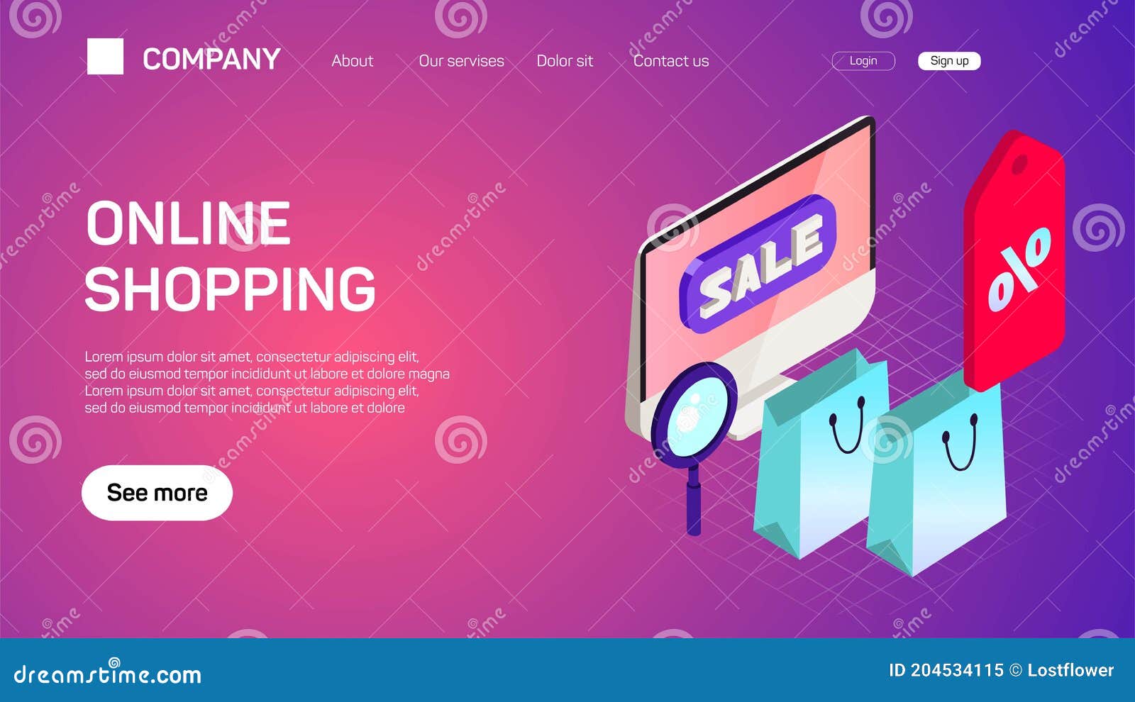 Vector Illustration. Web Business. E-commerce and Money Making ...