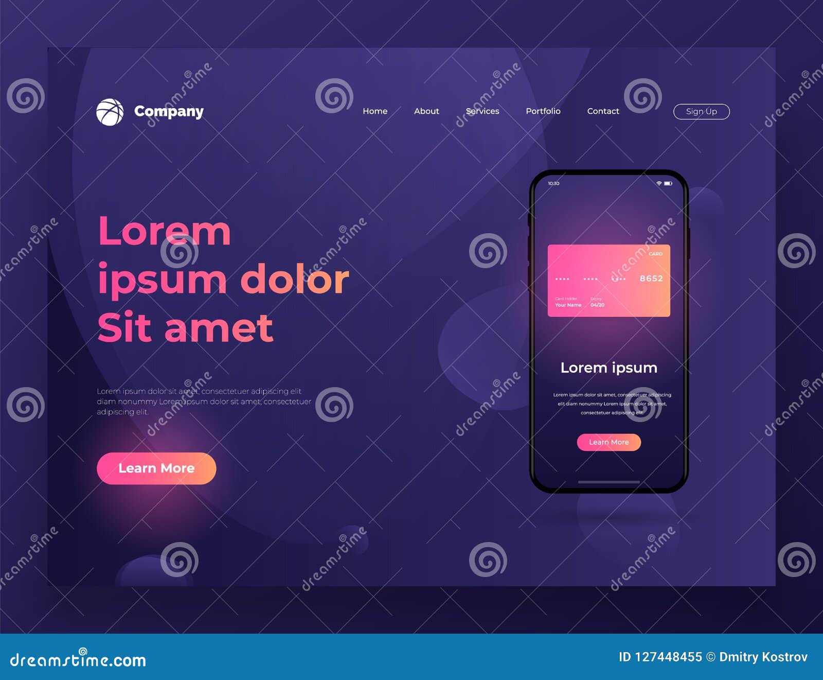 Vector Illustration of Web Page Design for Website and Mobile Website ...