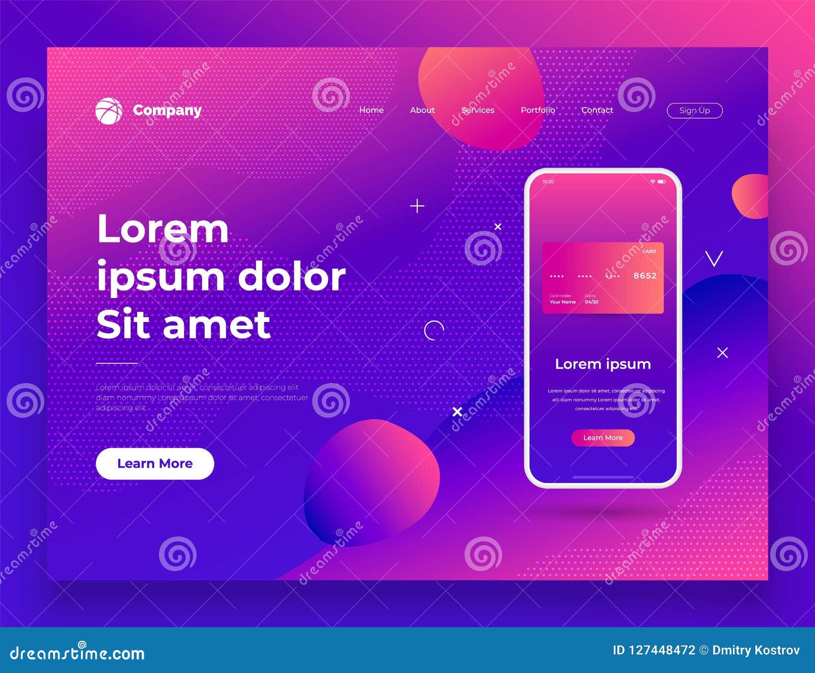 Vector Illustration of Web Page Design for Website and Mobile Website ...