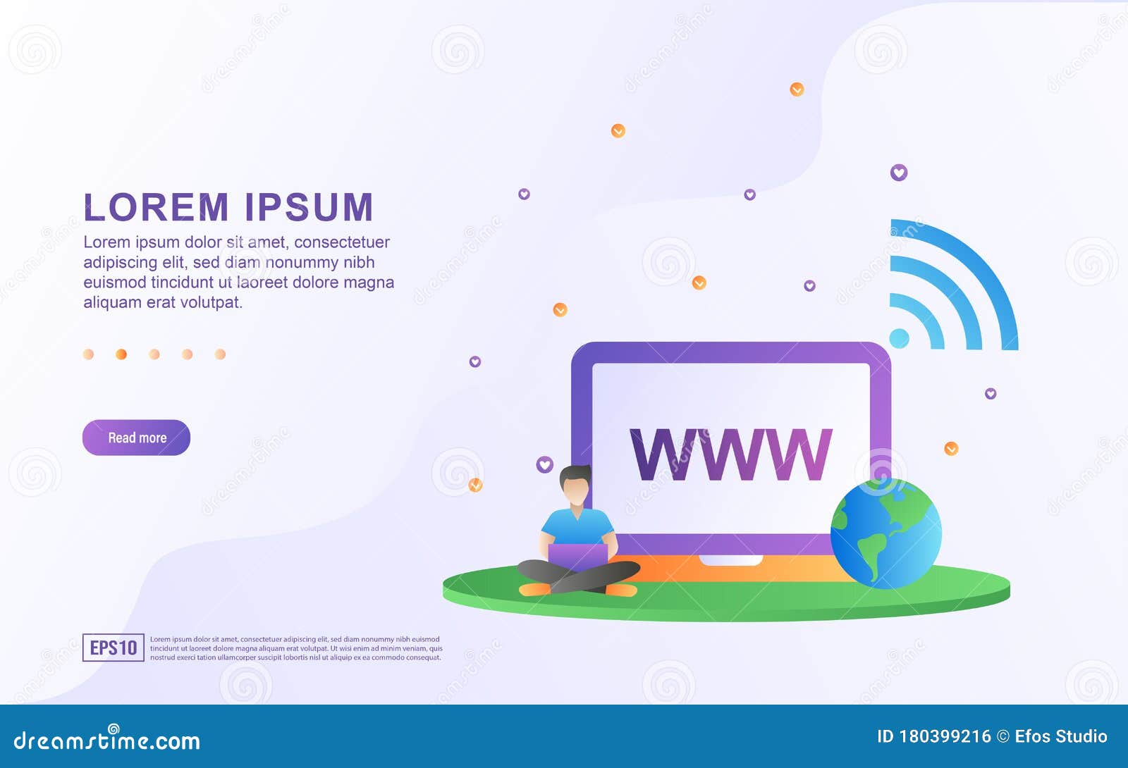 Vector Illustration of Website Concept. People are Accessing the ...
