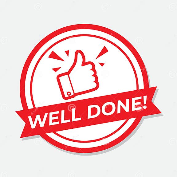Vector Illustration for Well-done Template Stock Vector - Illustration ...