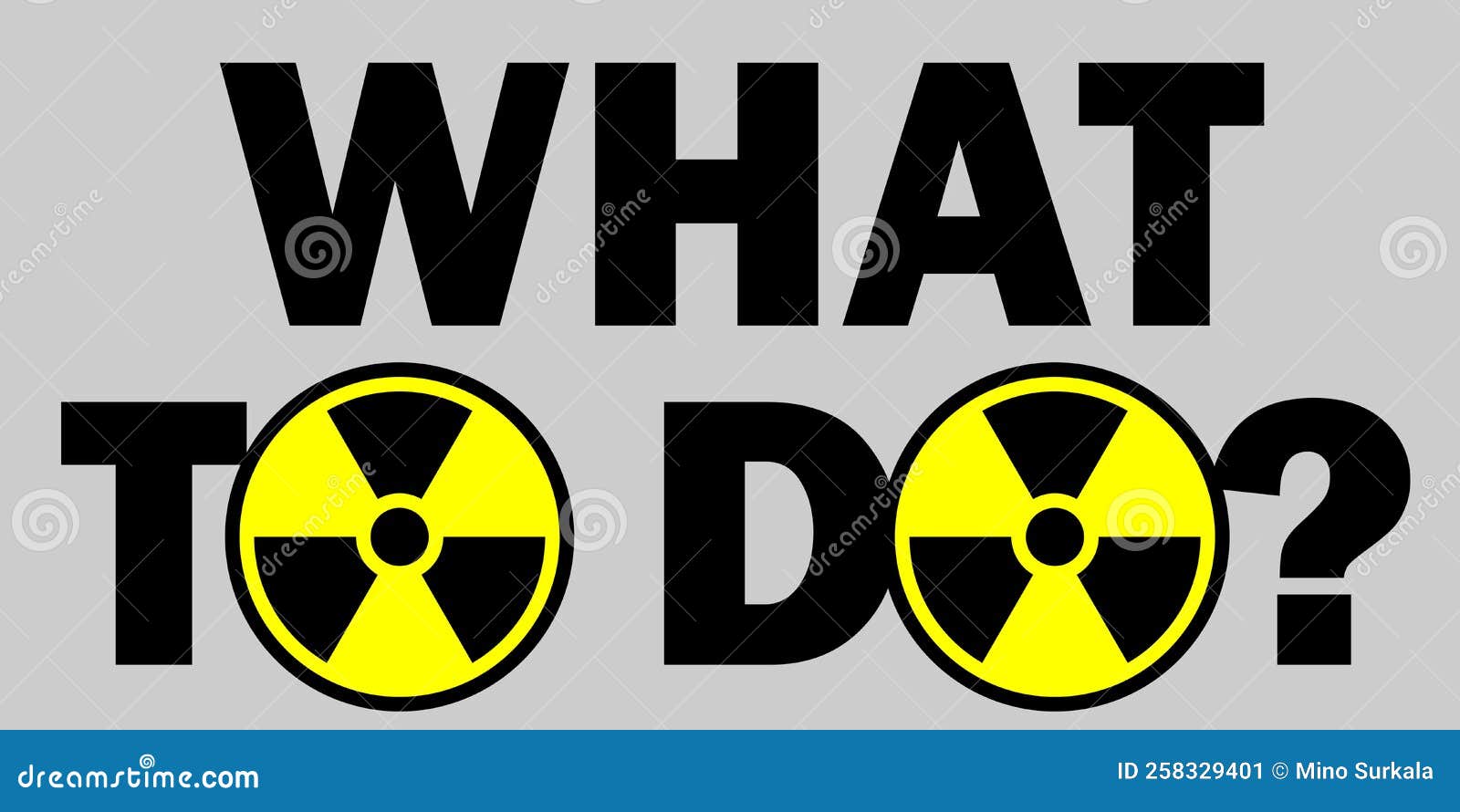 Vector Illustration of What To Do Question in a Case of Nuclear Attack ...